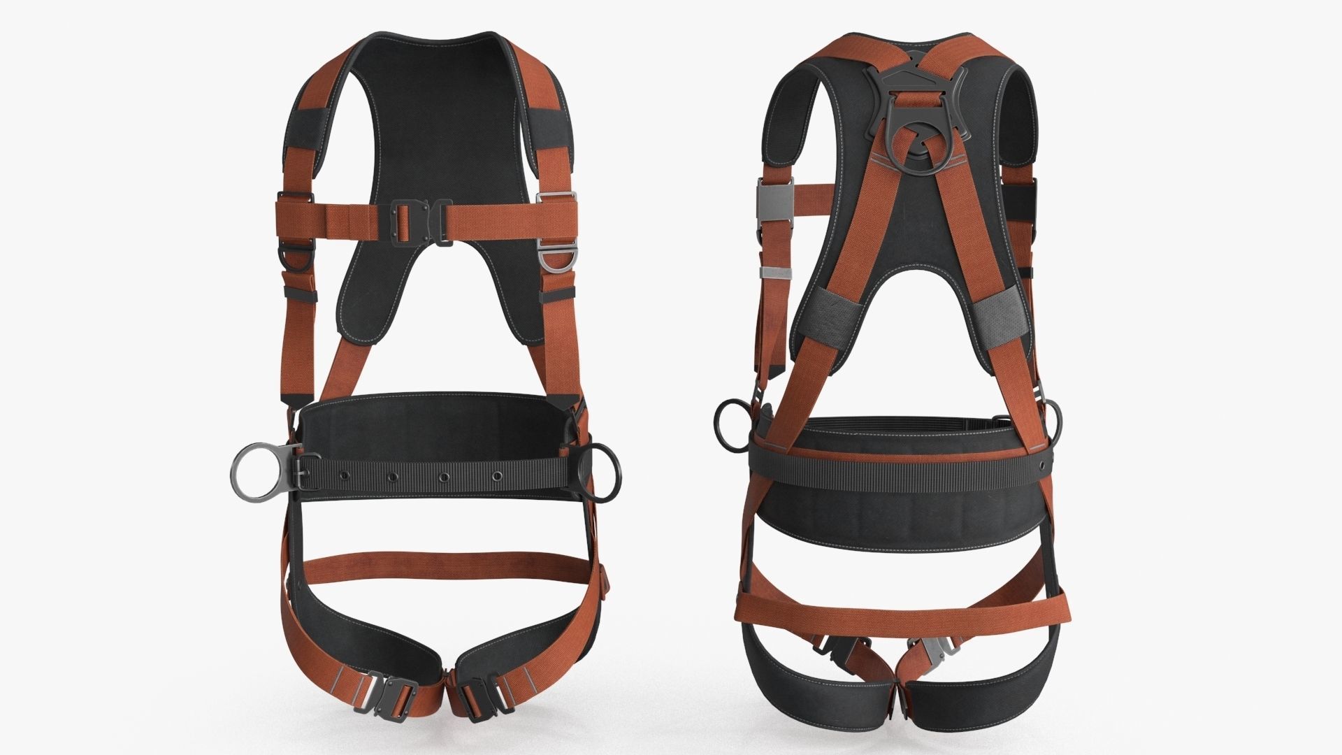 3D model Full Body Harness Construction Harness VR / AR / low-poly ...