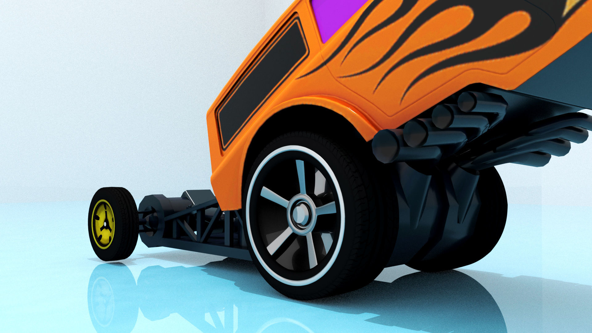 Sports car hot wheel 3D model | CGTrader