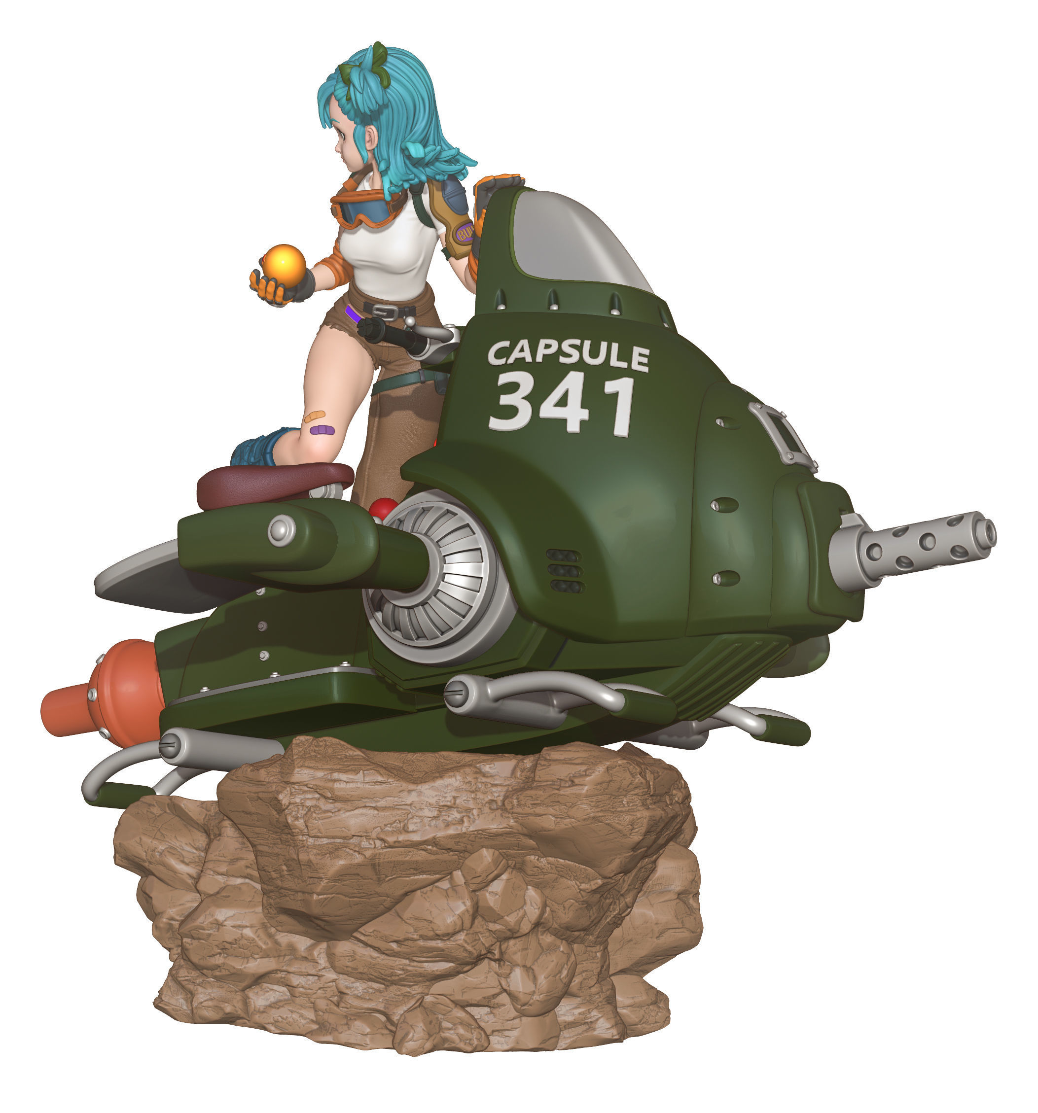 Bulma - Dragon Ball 3D model 3D printable | CGTrader