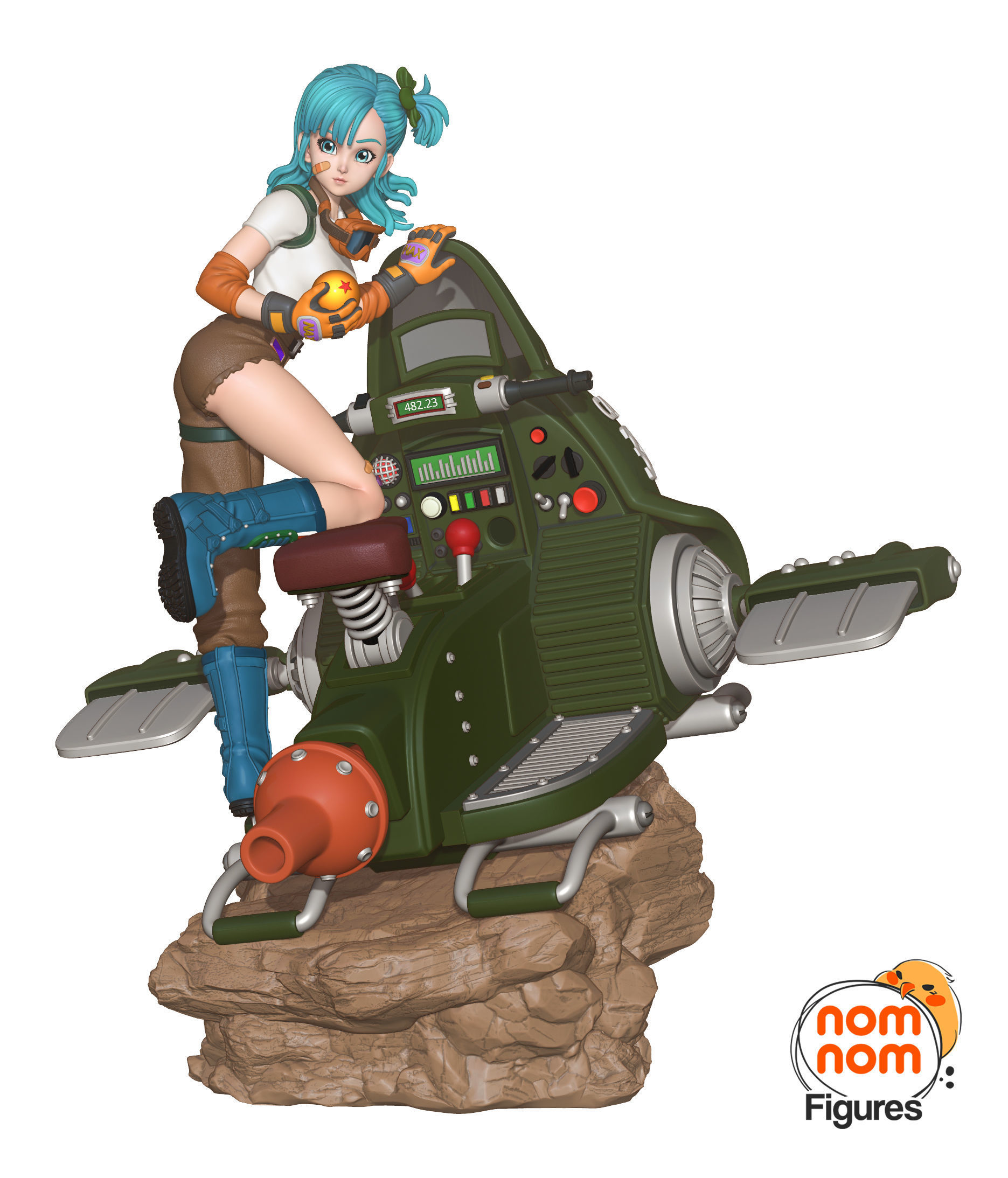 Bulma - Dragon Ball 3D model 3D printable | CGTrader