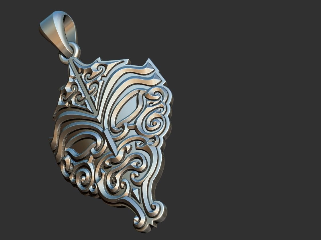 Frown Carranca Maori 3D model 3D printable | CGTrader