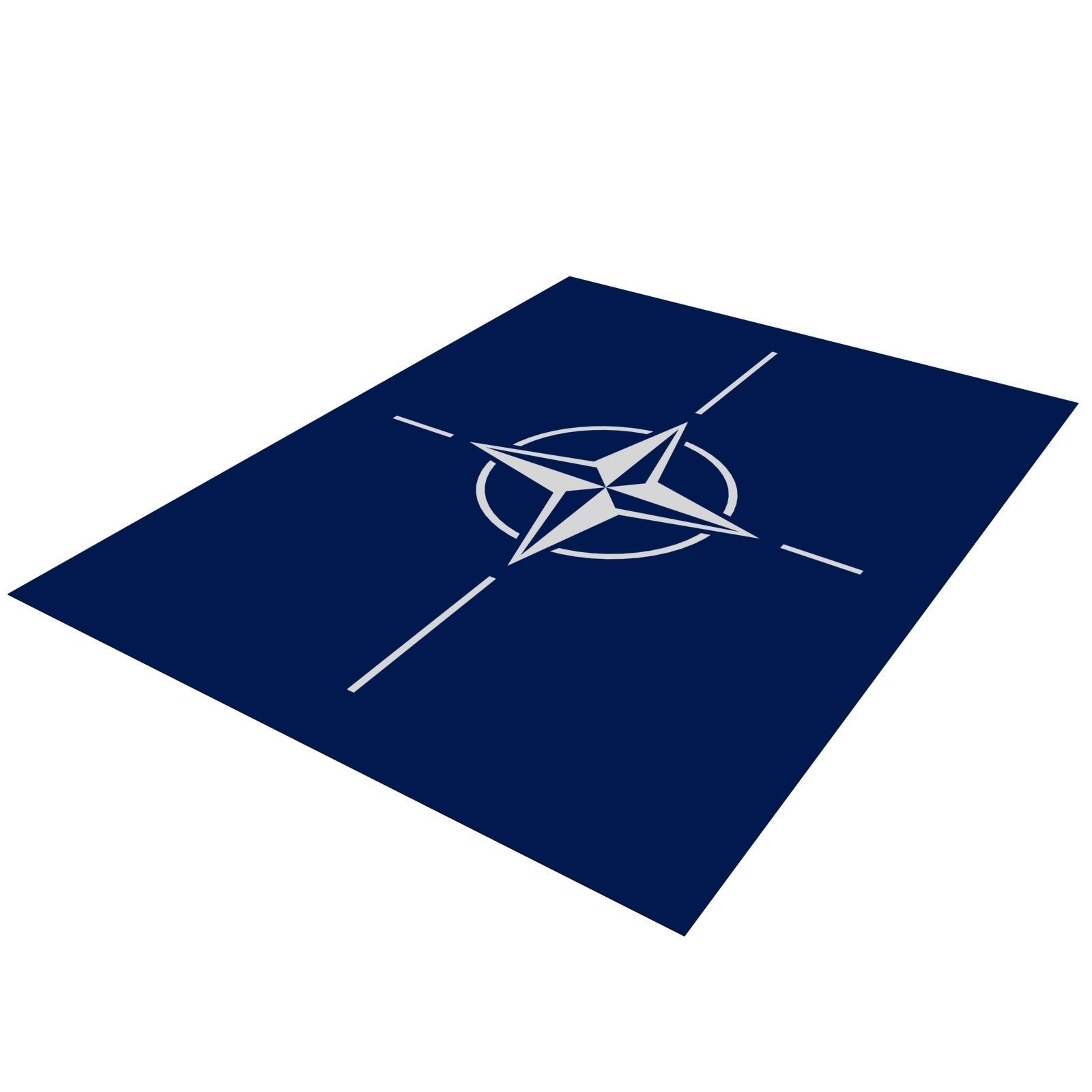 3D model Nato Flag 3D Model VR / AR / low-poly | CGTrader