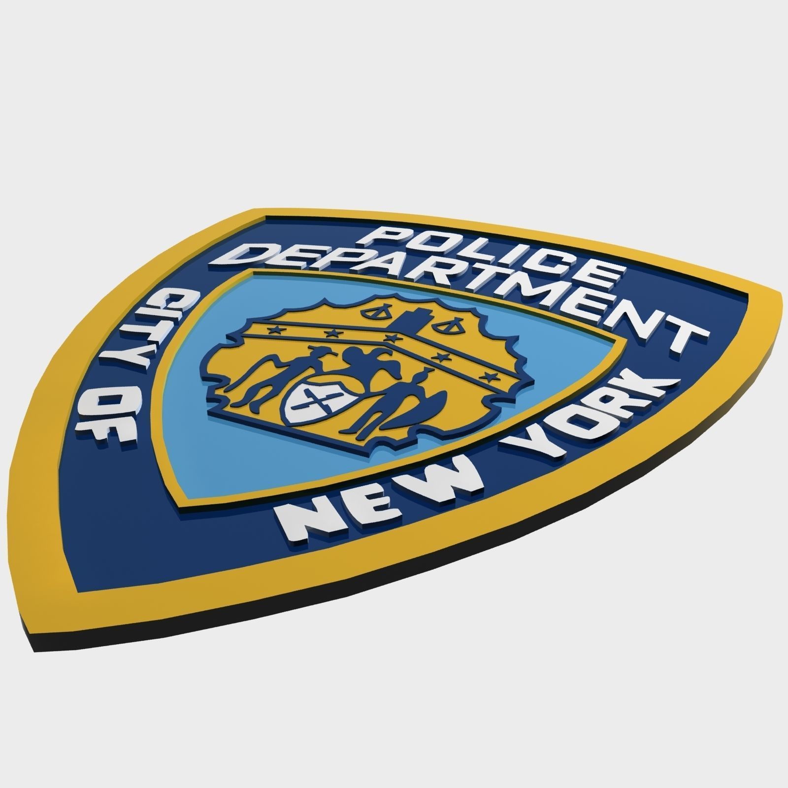 NYPD Police Department Logo 3D Model 3D model | CGTrader