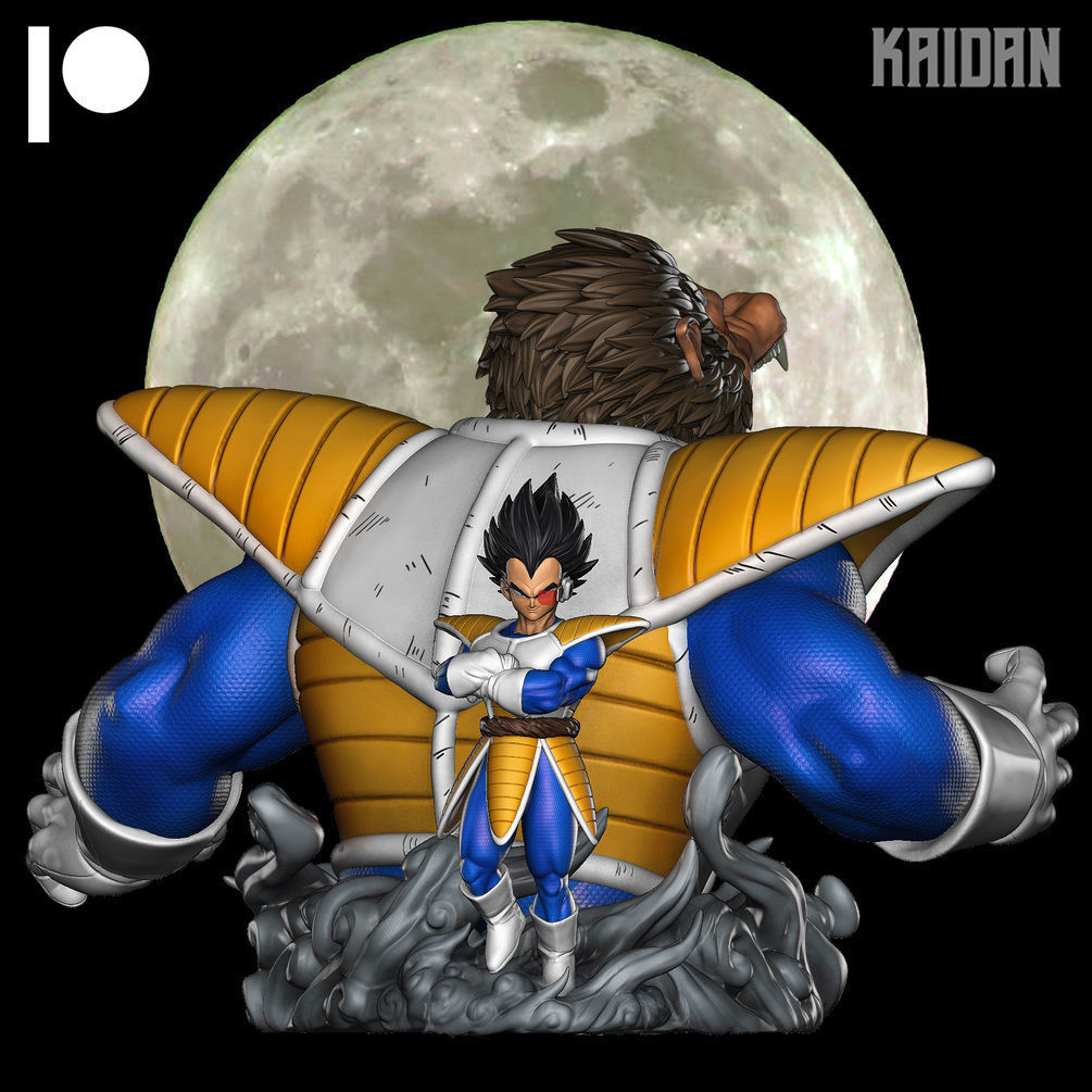 Vegeta x Vegeta Oozaru DBZ - STL ready for 3D printing 3D model 3D ...