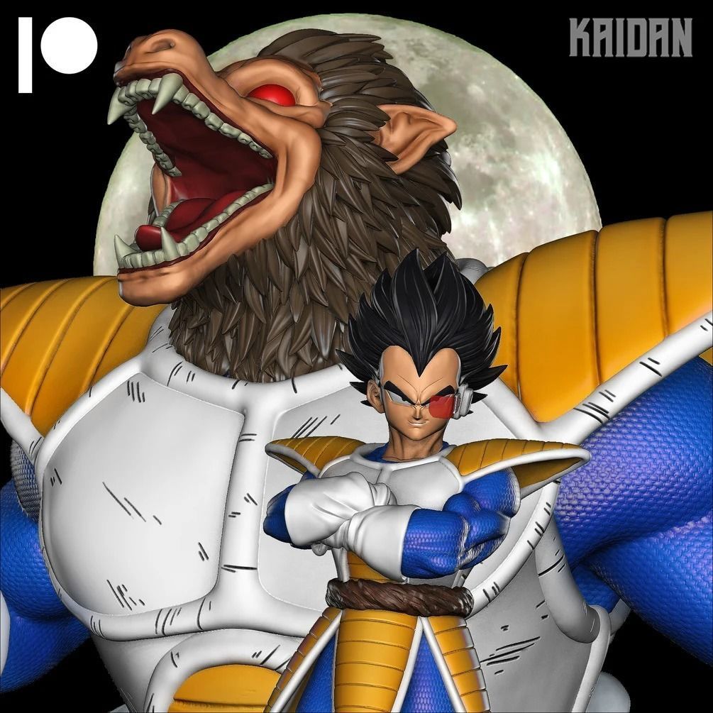 Vegeta x Vegeta Oozaru DBZ - STL ready for 3D printing 3D model 3D ...