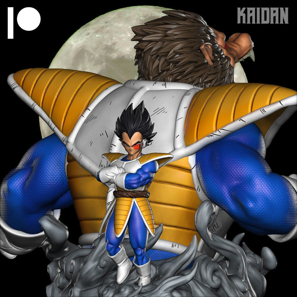 Vegeta x Vegeta Oozaru DBZ - STL ready for 3D printing 3D model 3D ...