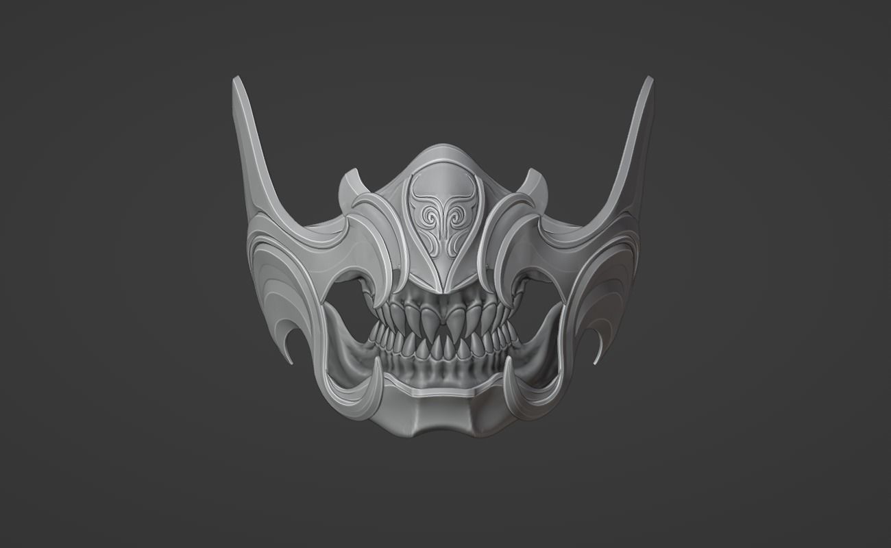 Reptile mask from MK1 - Wozakian Conflict Half-Mask 3D model 3D ...