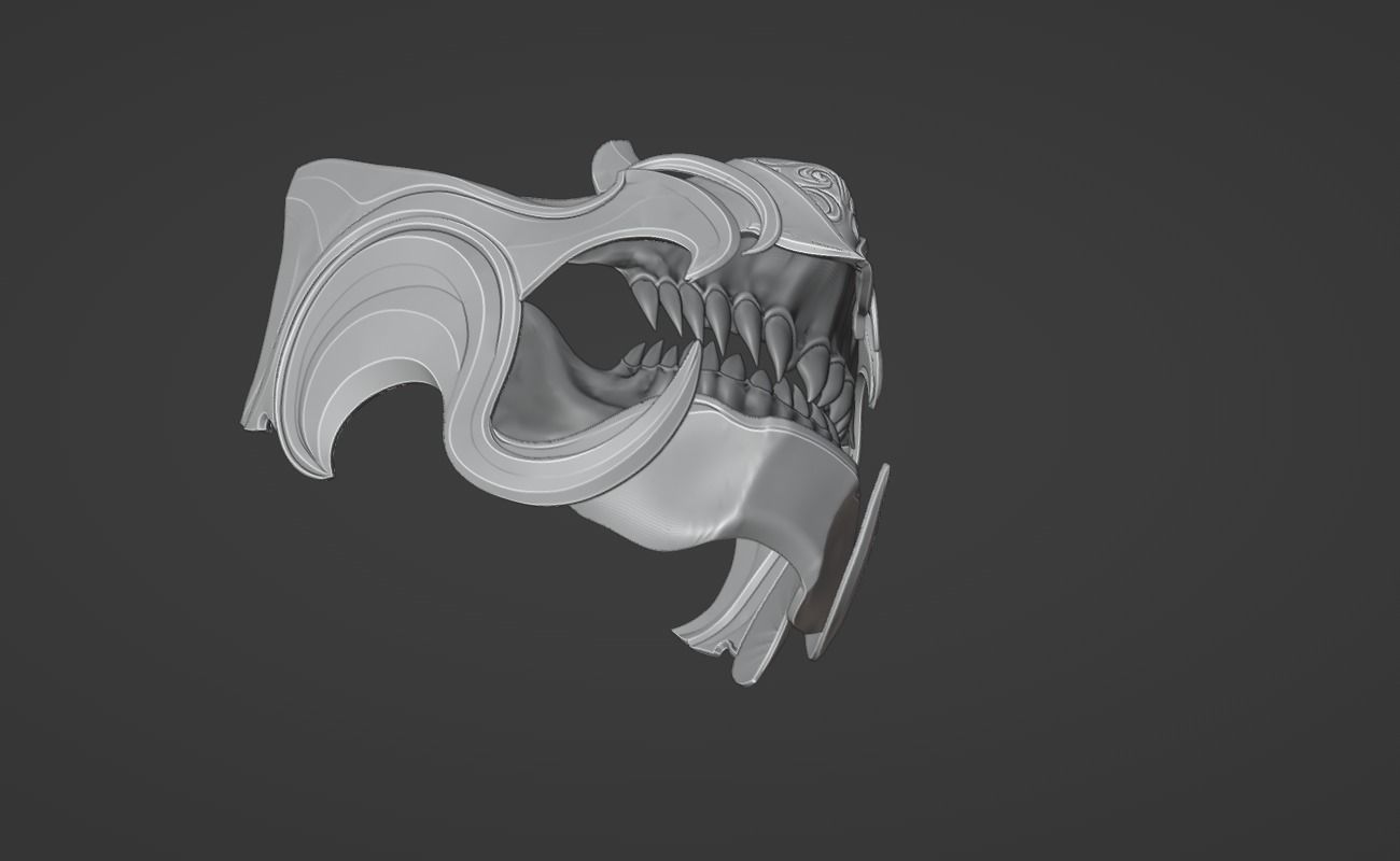 Reptile mask from MK1 - Wozakian Conflict Half-Mask 3D model 3D ...