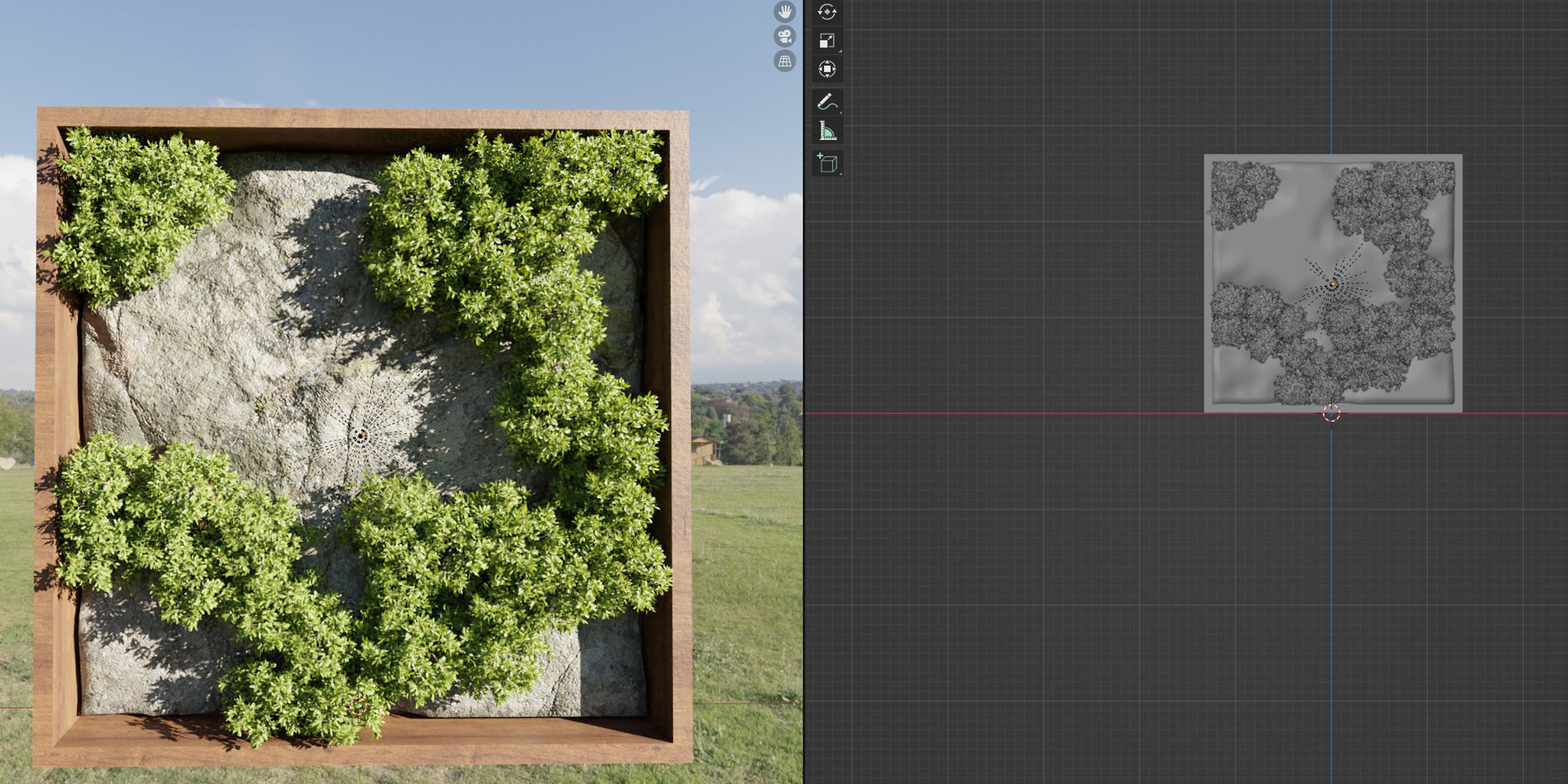 Vertical Rock Garden vol 133-Blender 3D model | CGTrader