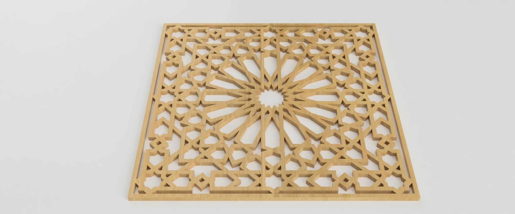ISLAMIC ARABESQUE GEOMETRIC ART PATTERN 3D model | CGTrader