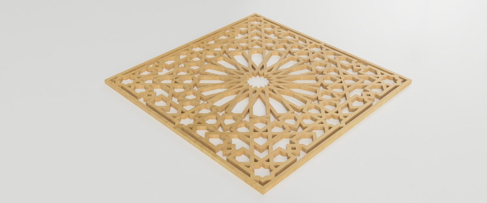 ISLAMIC ARABESQUE GEOMETRIC ART PATTERN 3D model | CGTrader