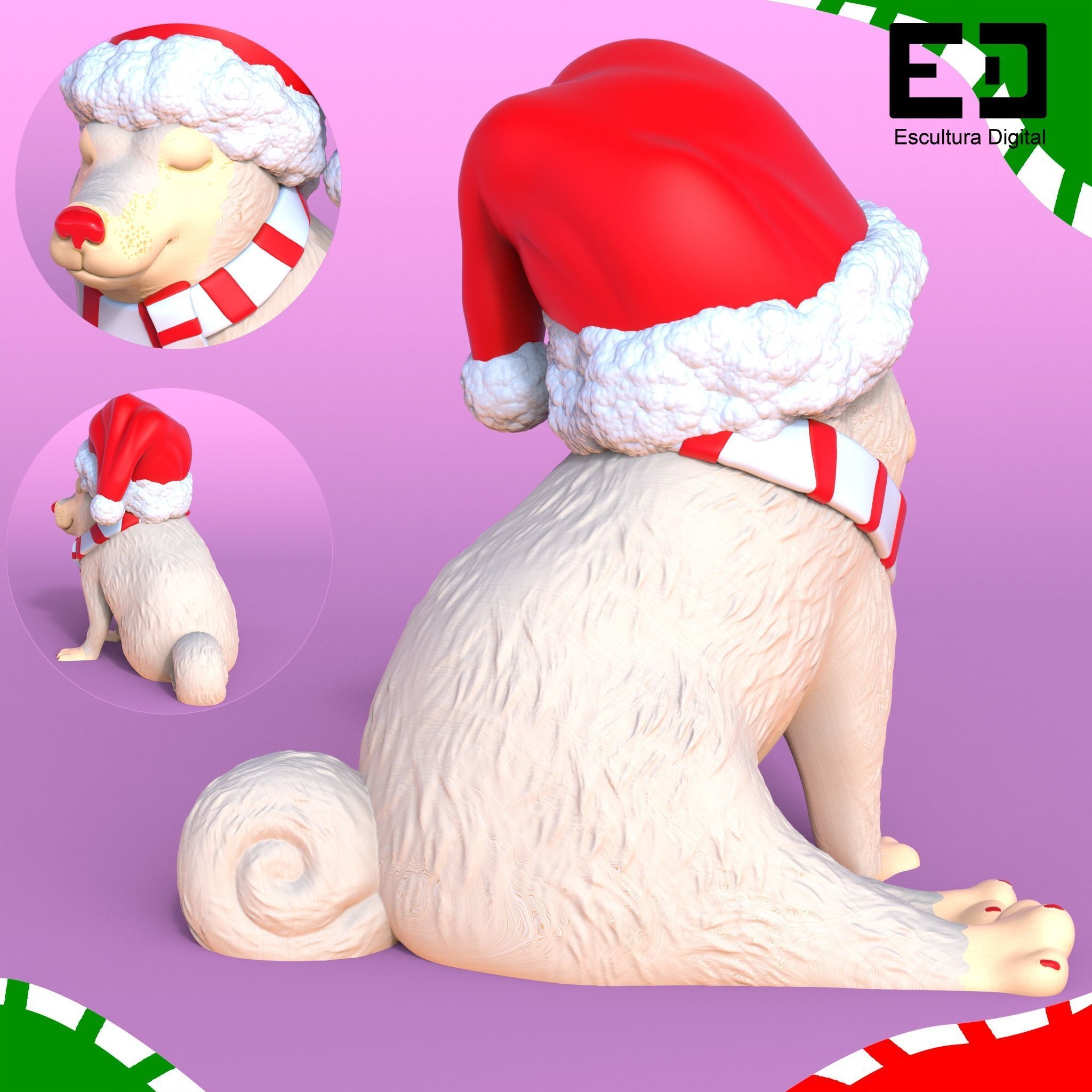 Cheems Navidad 3D model 3D printable | CGTrader