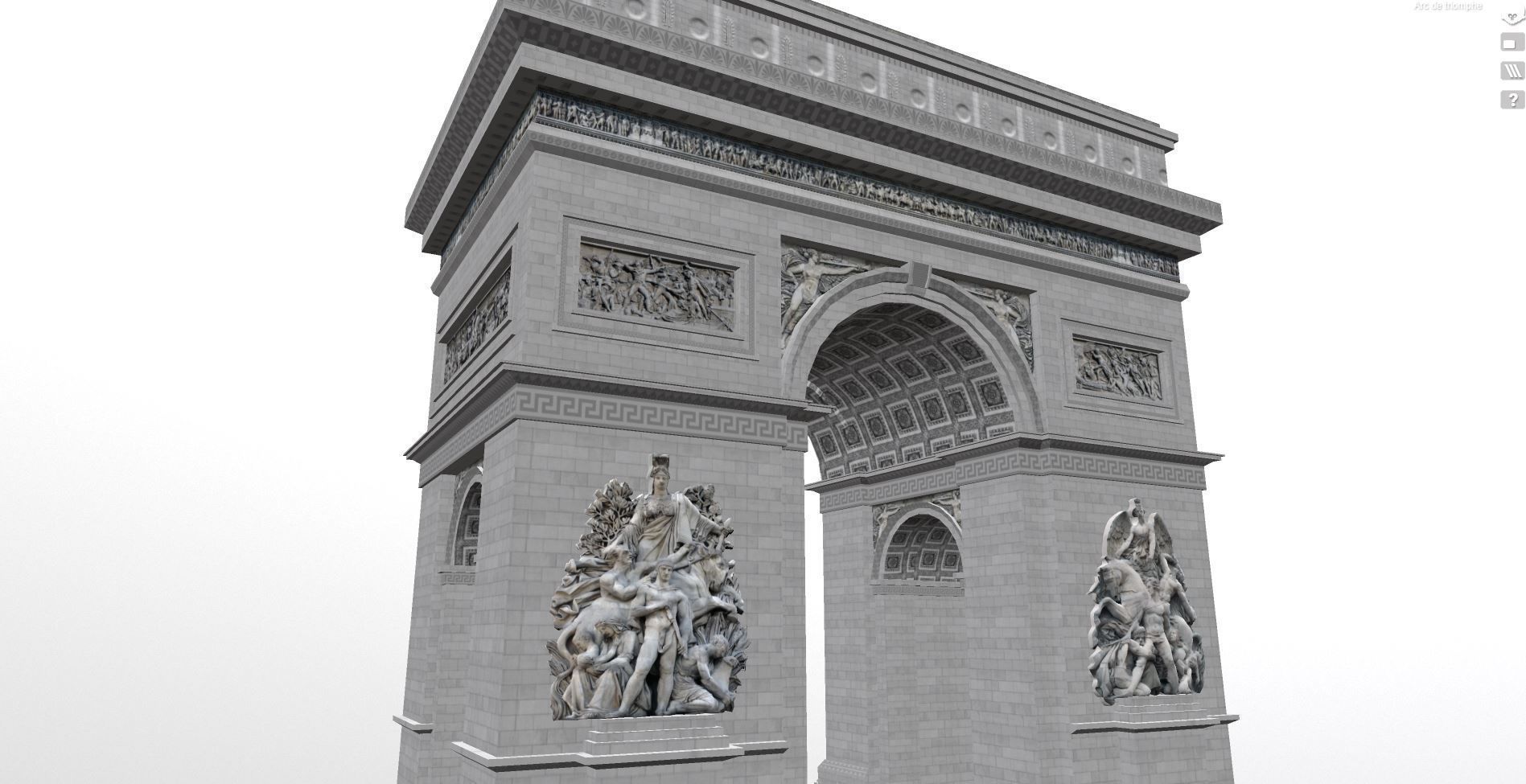 Arc de Triomphe 3d Model 3D model | CGTrader