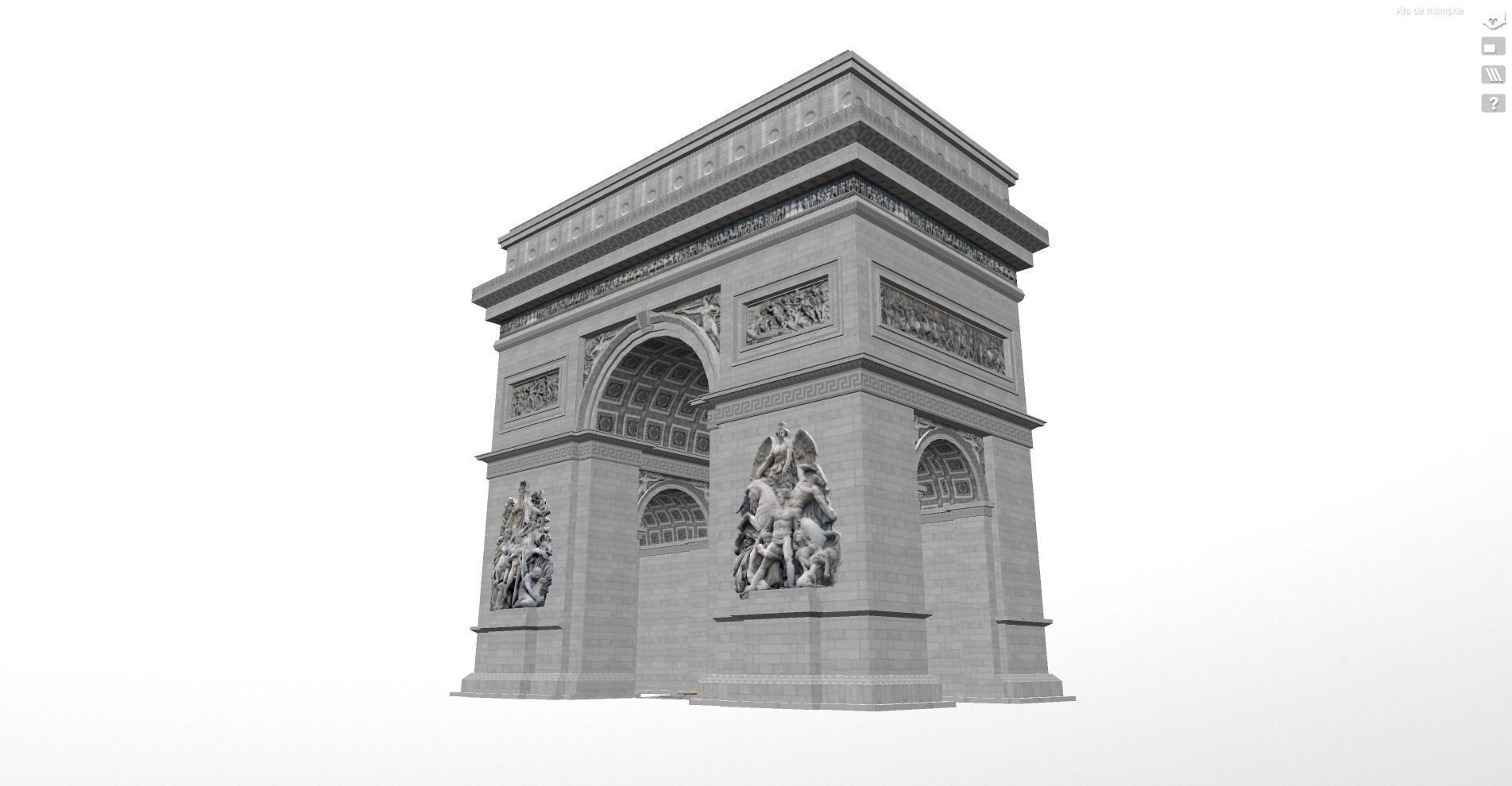 Arc de Triomphe 3d Model 3D model | CGTrader