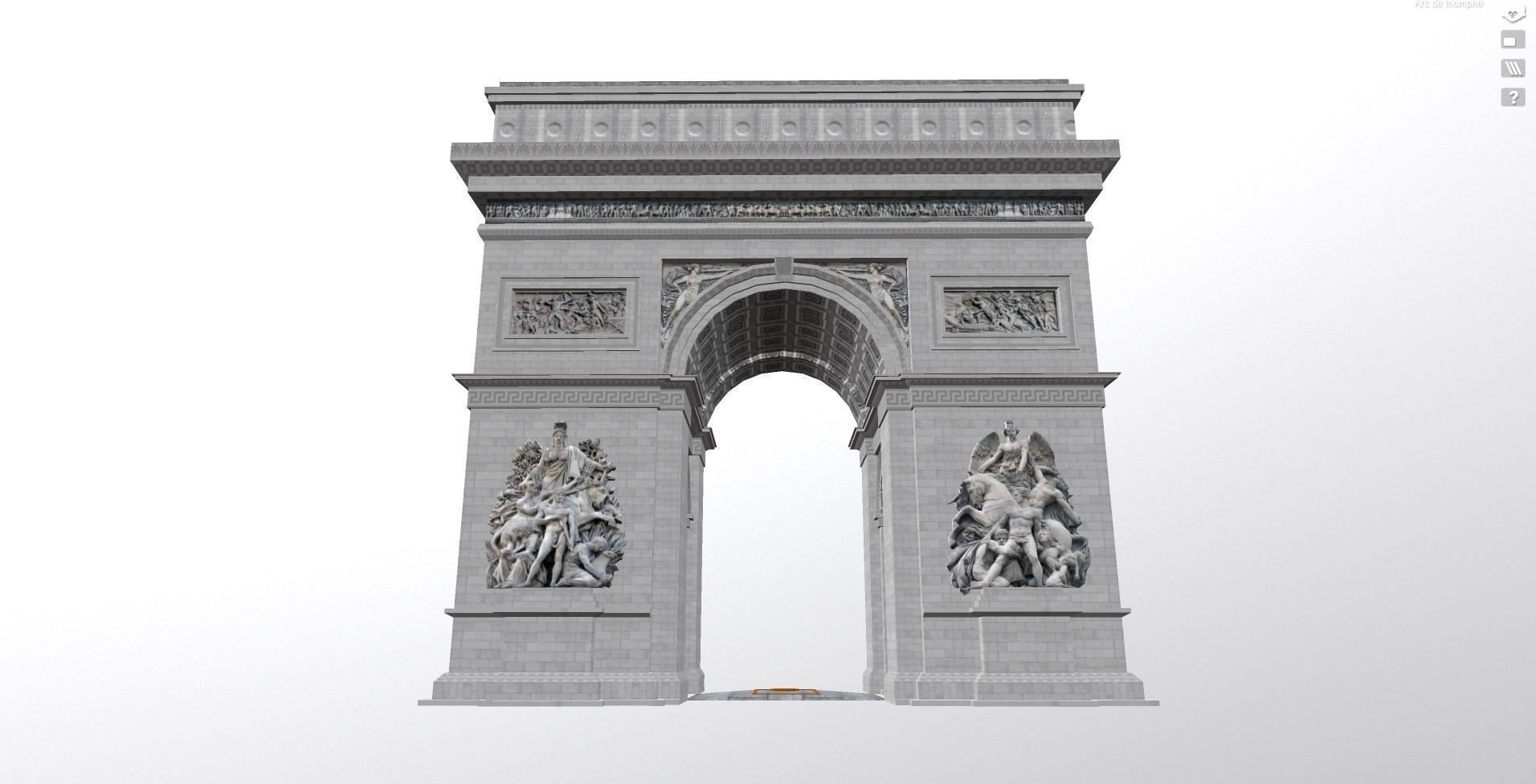 Arc de Triomphe 3d Model 3D model | CGTrader