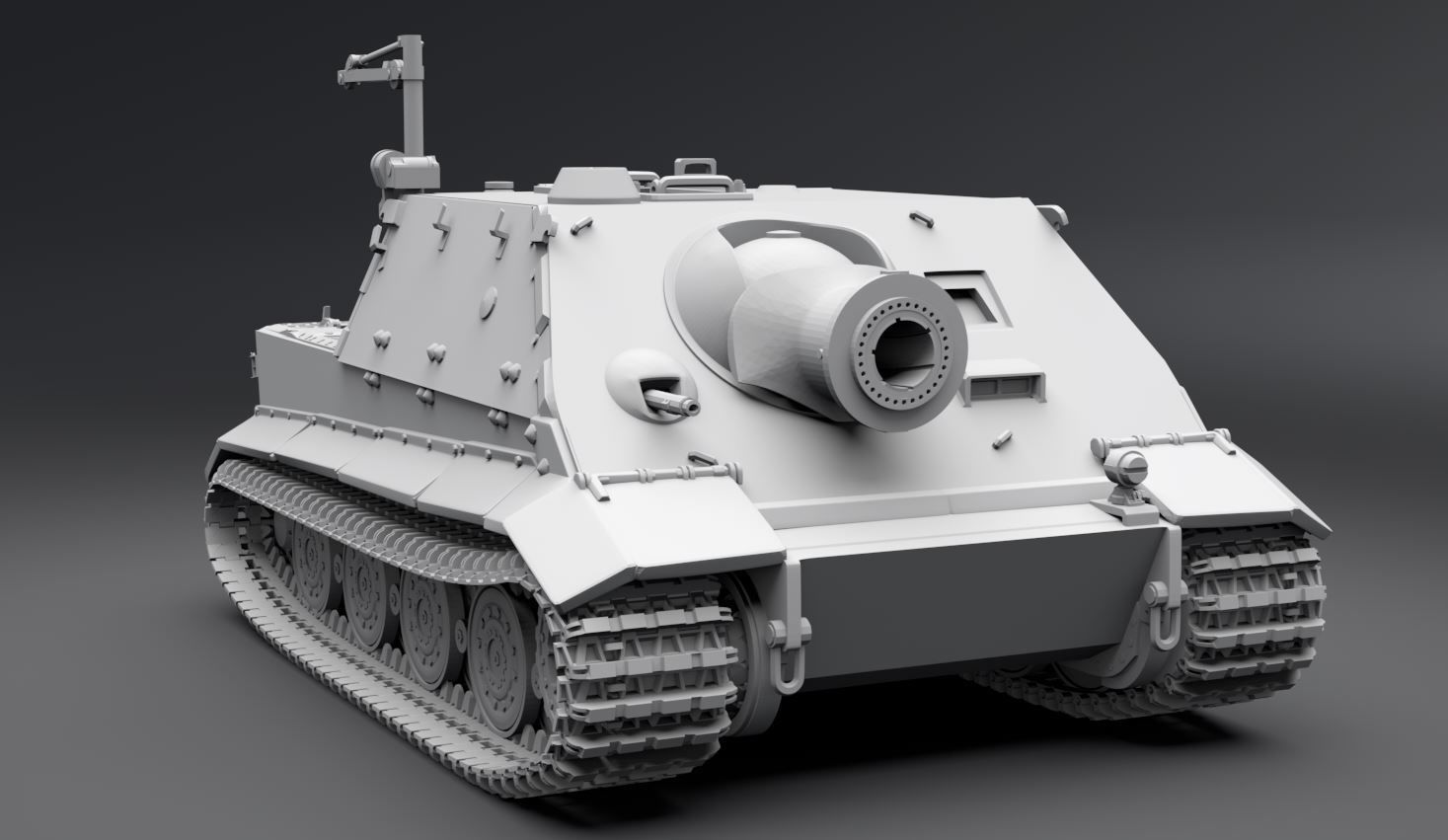 Strum Tiger scale model 3D model 3D printable | CGTrader