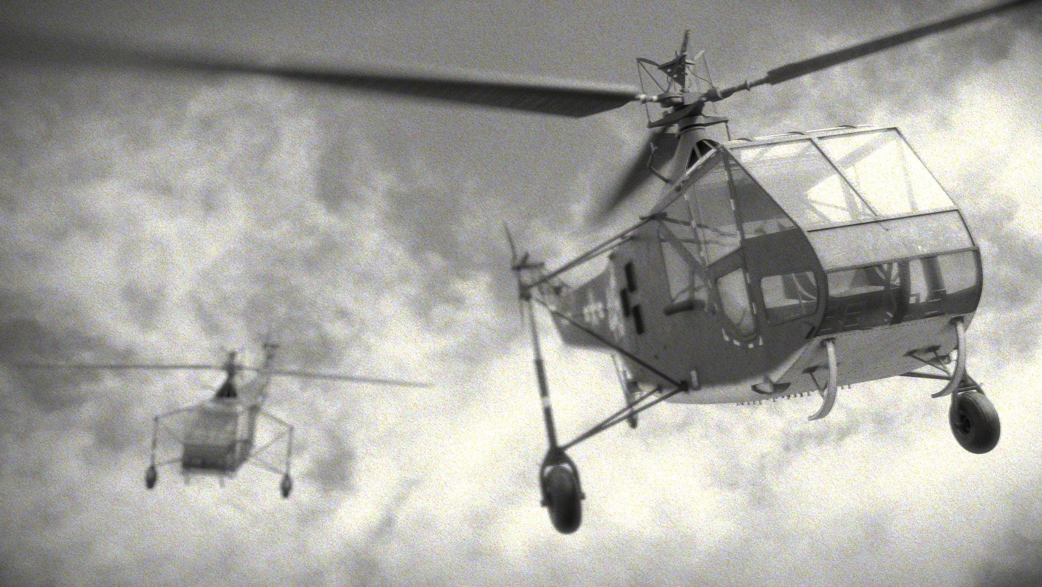 Sikorsky R4 helicopter 3D model | CGTrader