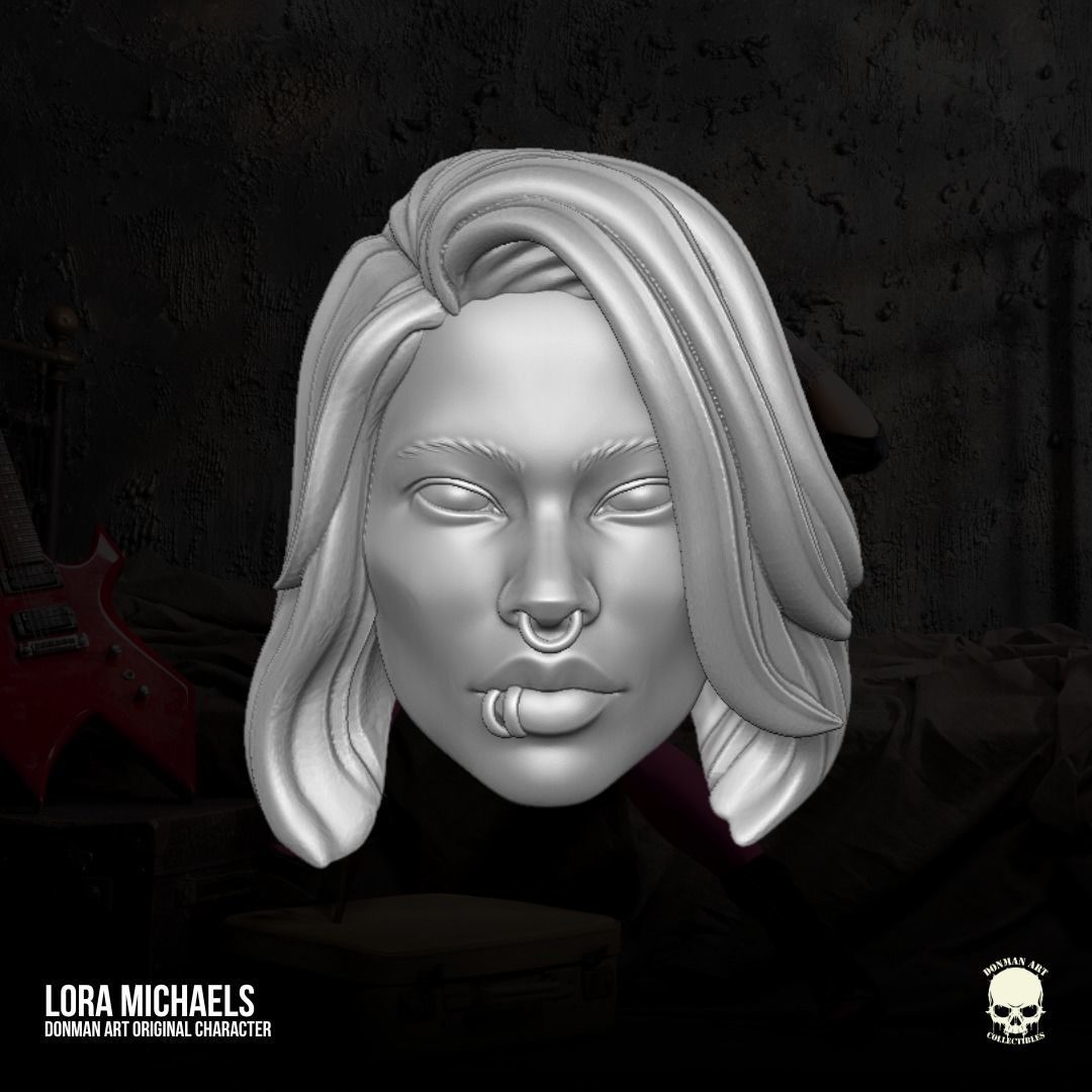 Lora Michaels Head 3D printable File 3D model 3D printable | CGTrader