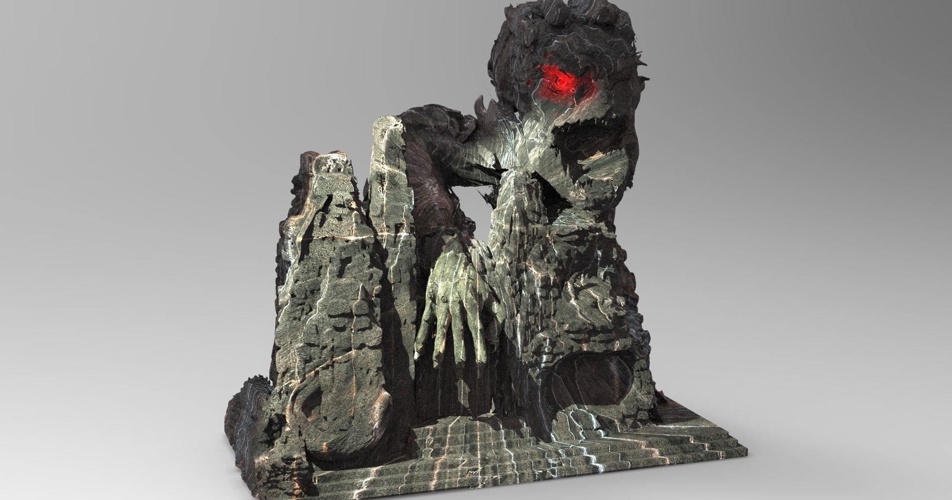 Monster castle Full design 3D model | CGTrader