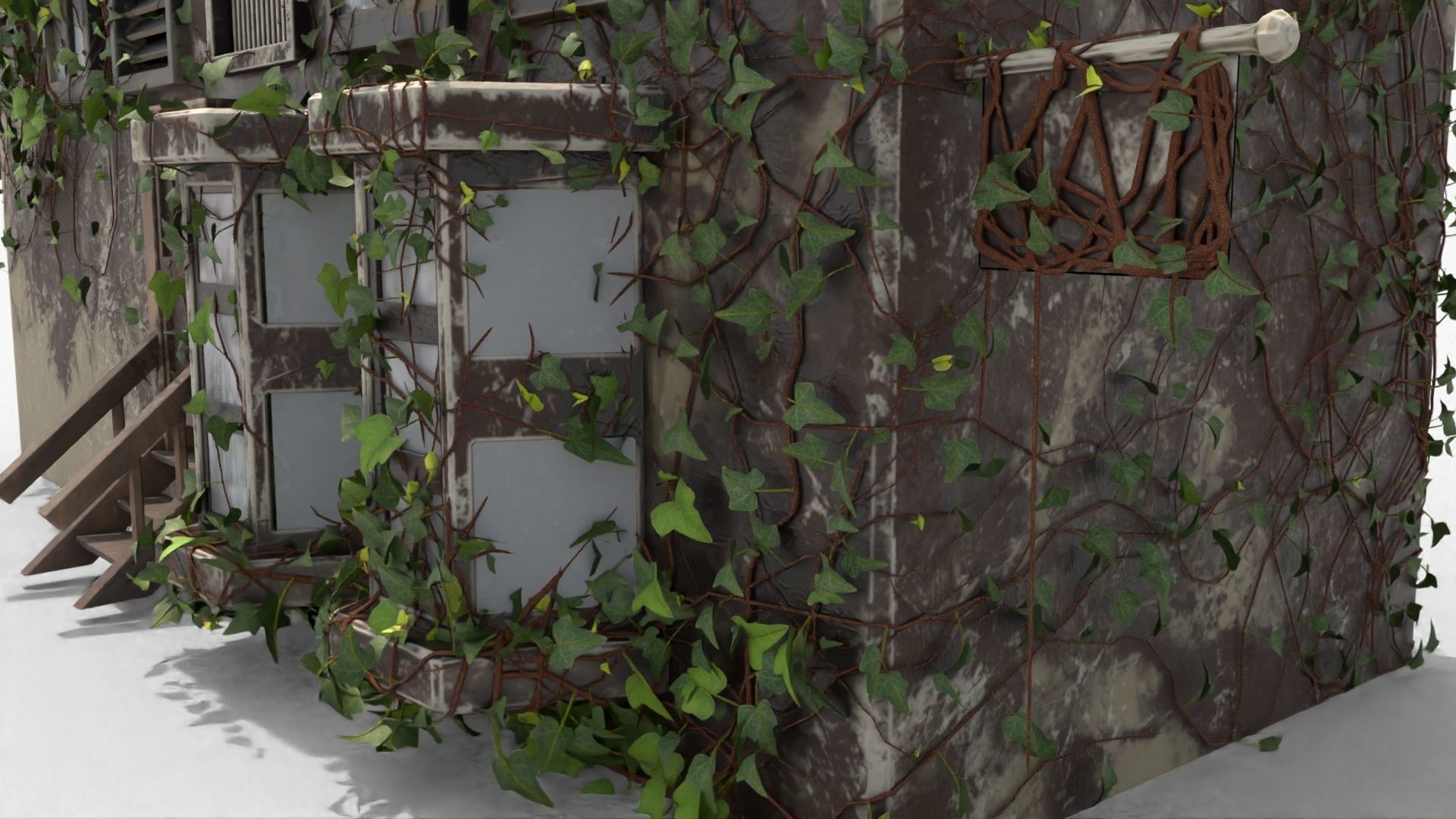 Abandoned House 4k texture 3D model | CGTrader