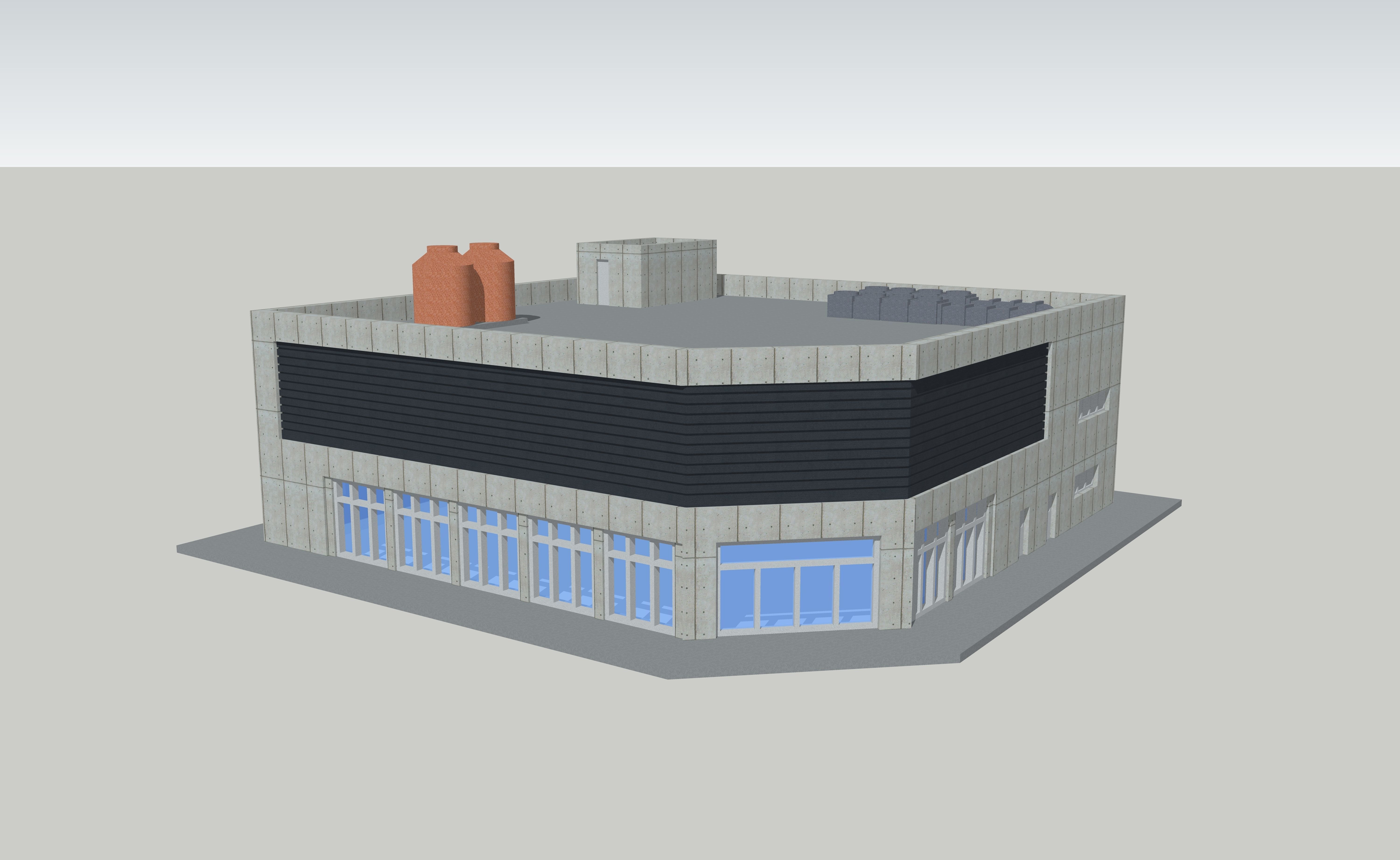 3D model City Corner Mall Department Store by Outland Models VR / AR ...