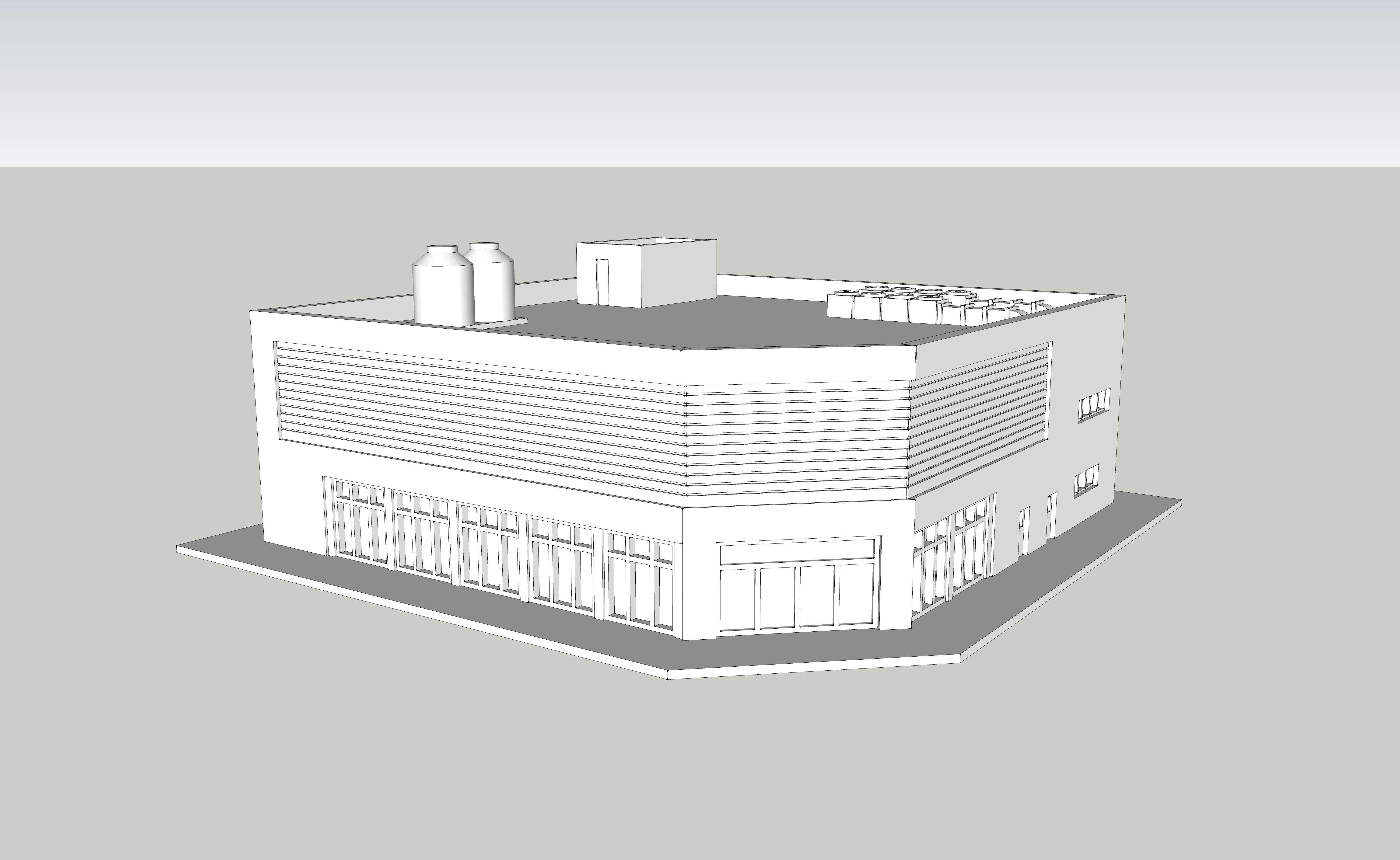 3D model City Corner Mall Department Store by Outland Models VR / AR ...