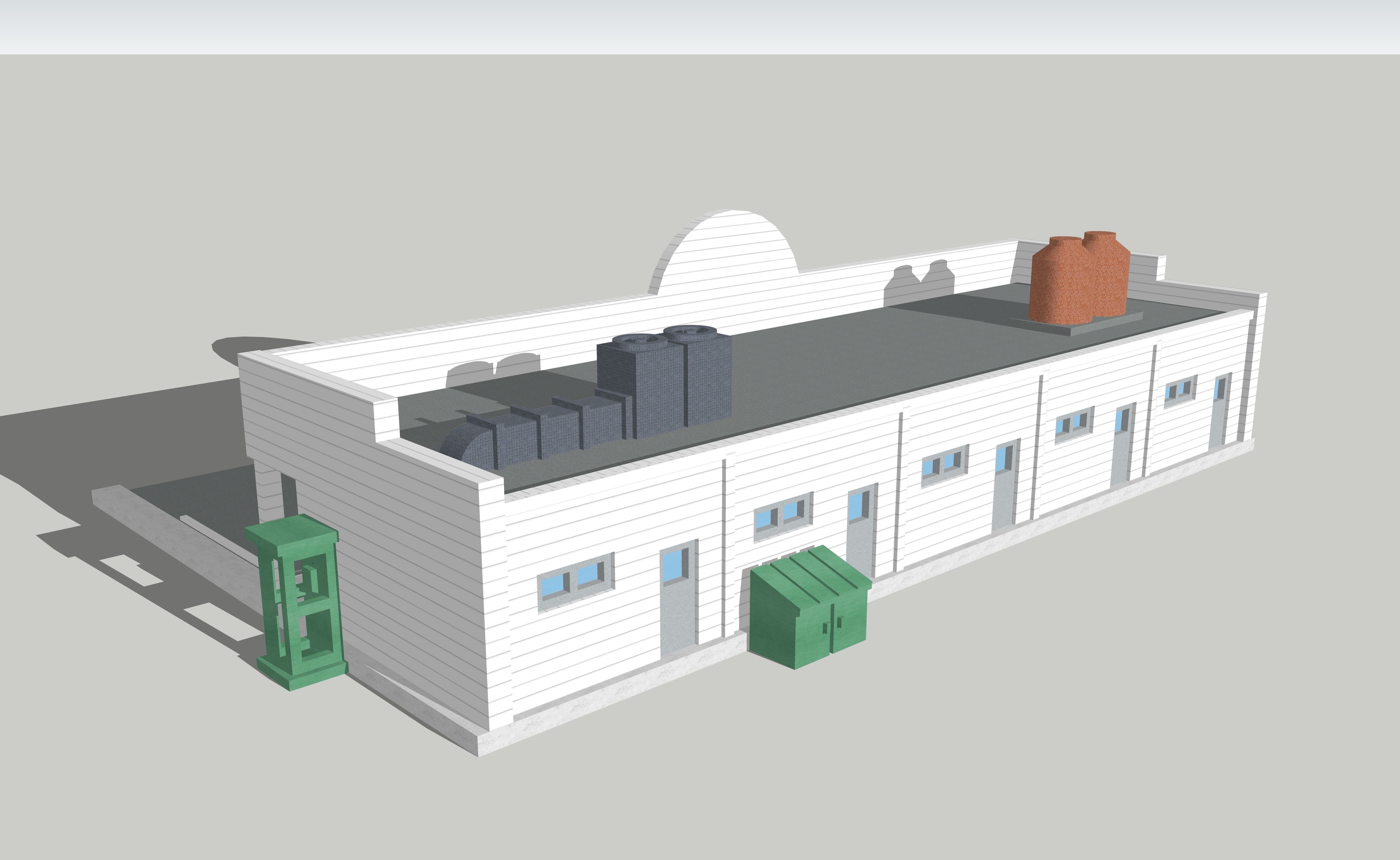 3D model Shopping Centre Mall with Parking Lot by Outland Models VR ...