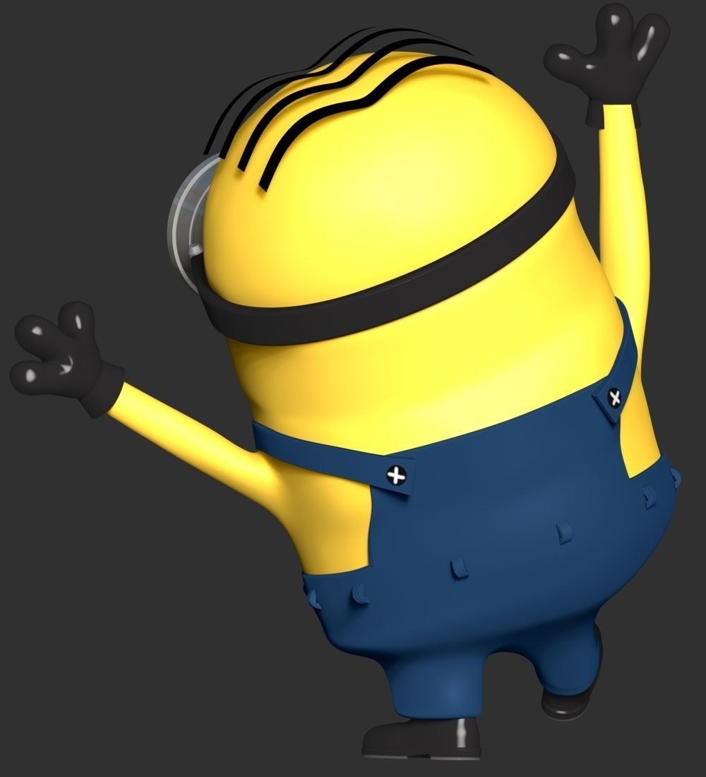 The Minions Happy 3D model 3D printable | CGTrader