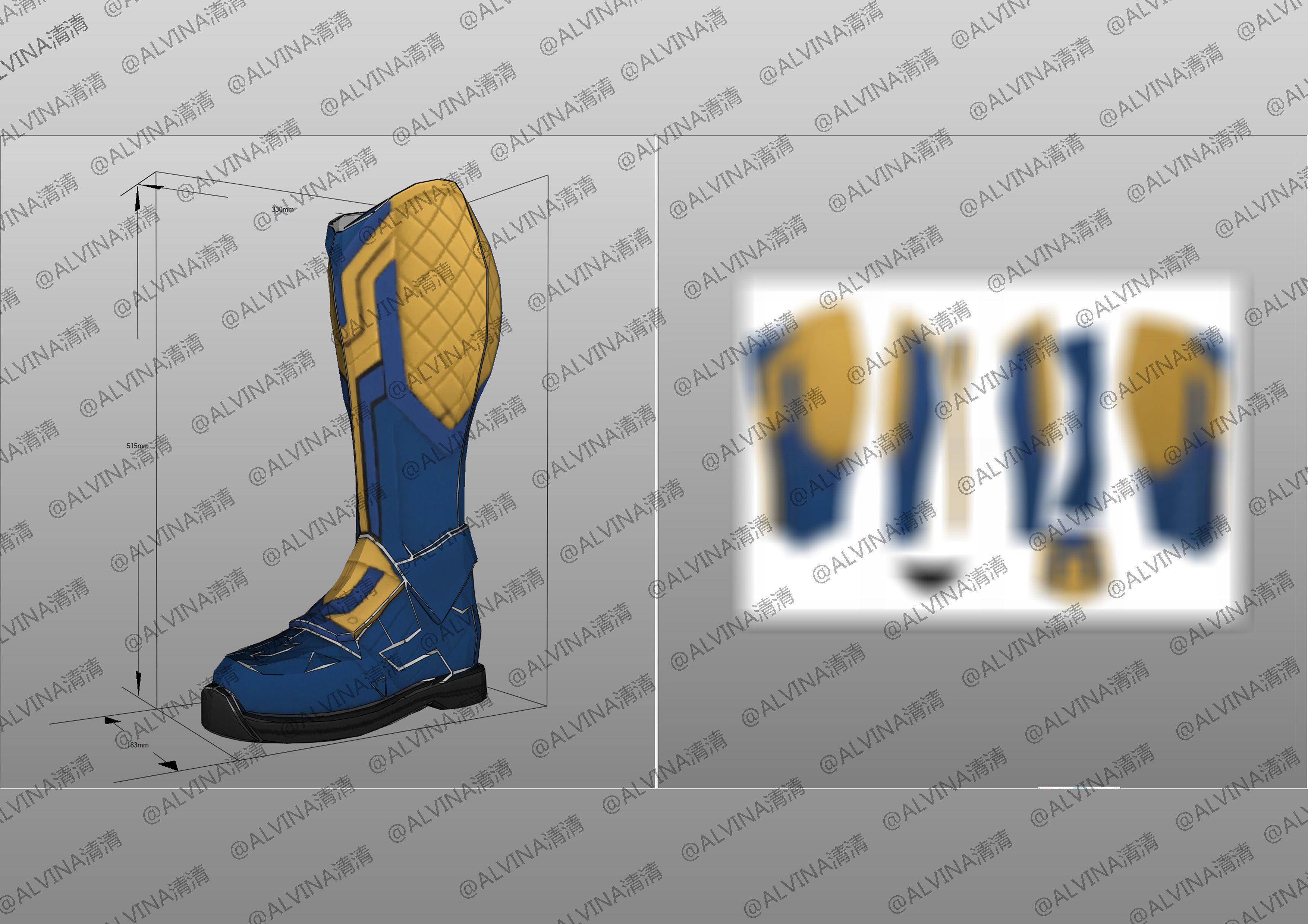 3D model Thor 2022 Armor - DIY Cosplay Pepakura Foam Template VR / AR ...