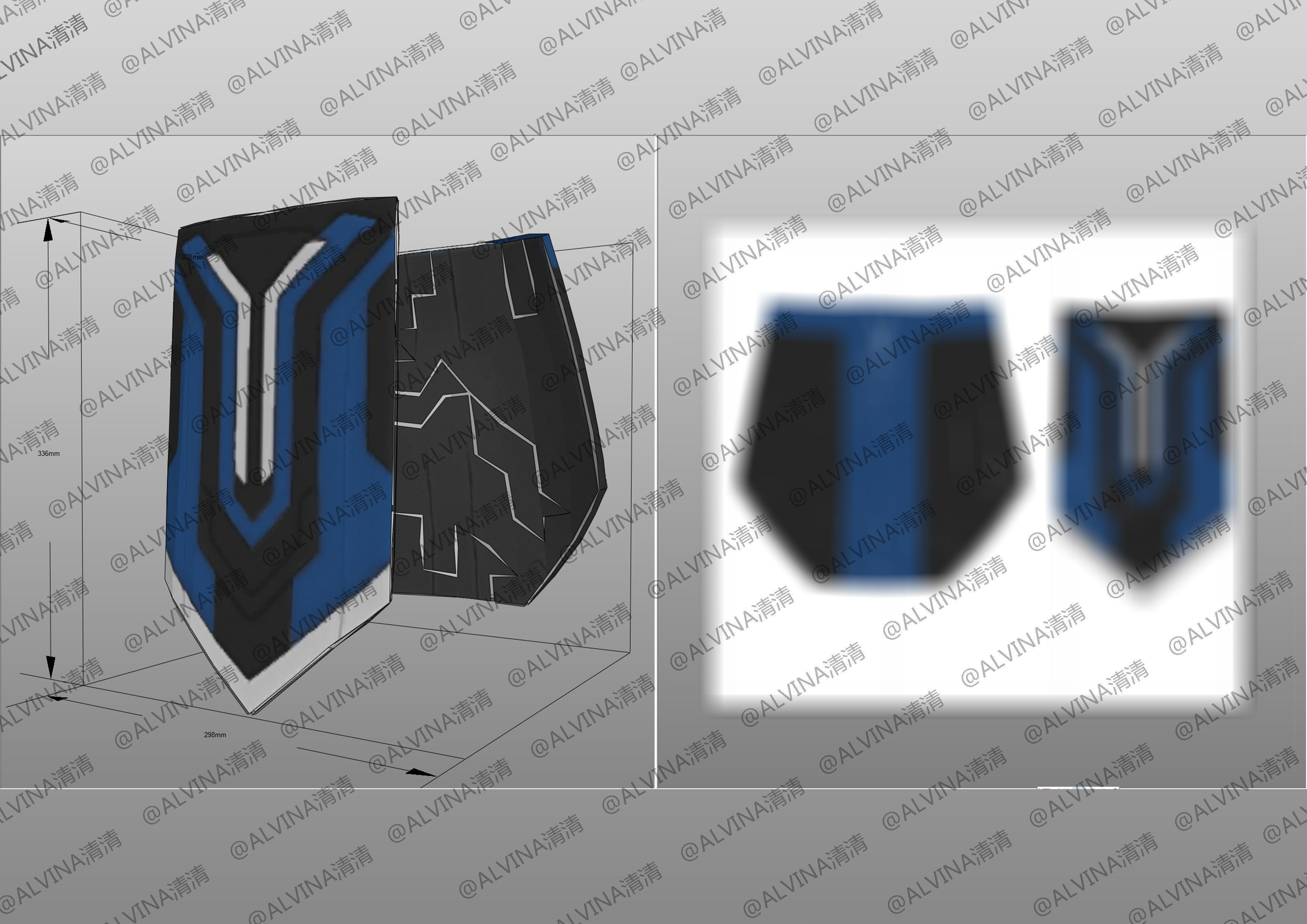 3D model Thor 2022 Armor - DIY Cosplay Pepakura Foam Template VR / AR ...