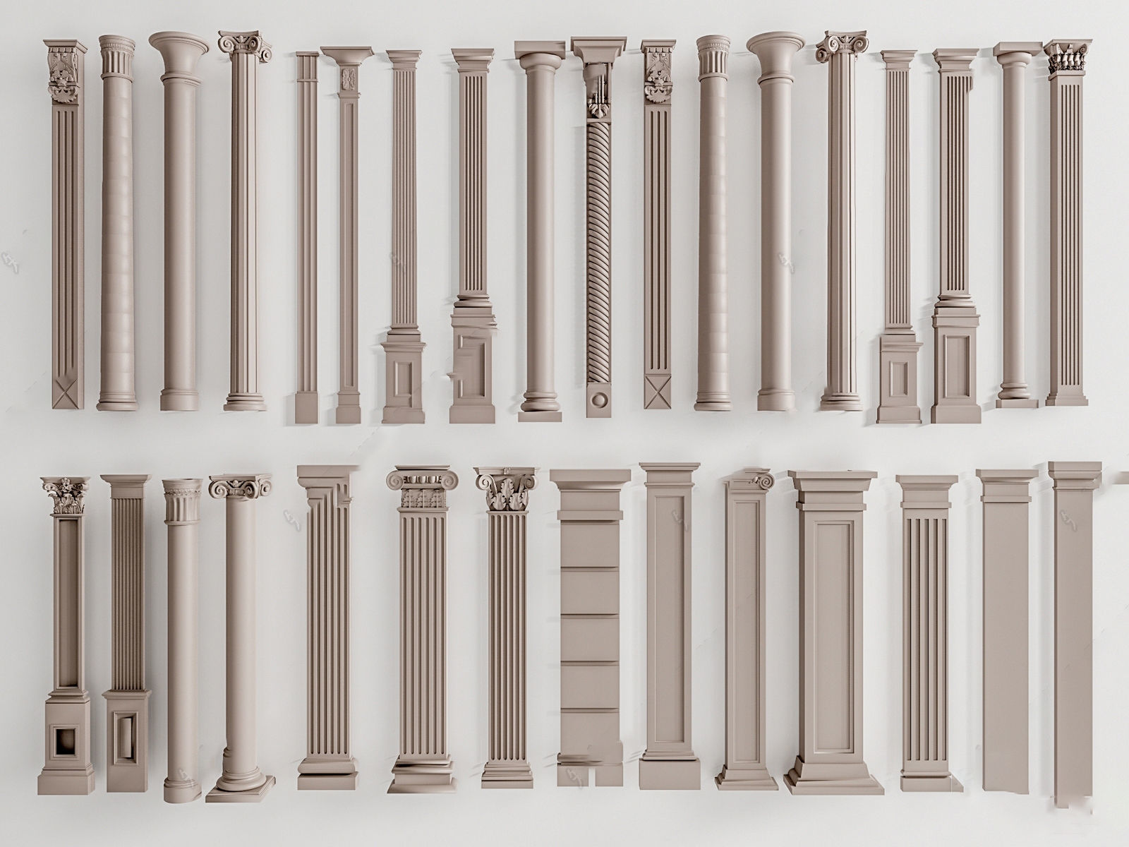detail arch classical 2D 3D free 3D model | CGTrader