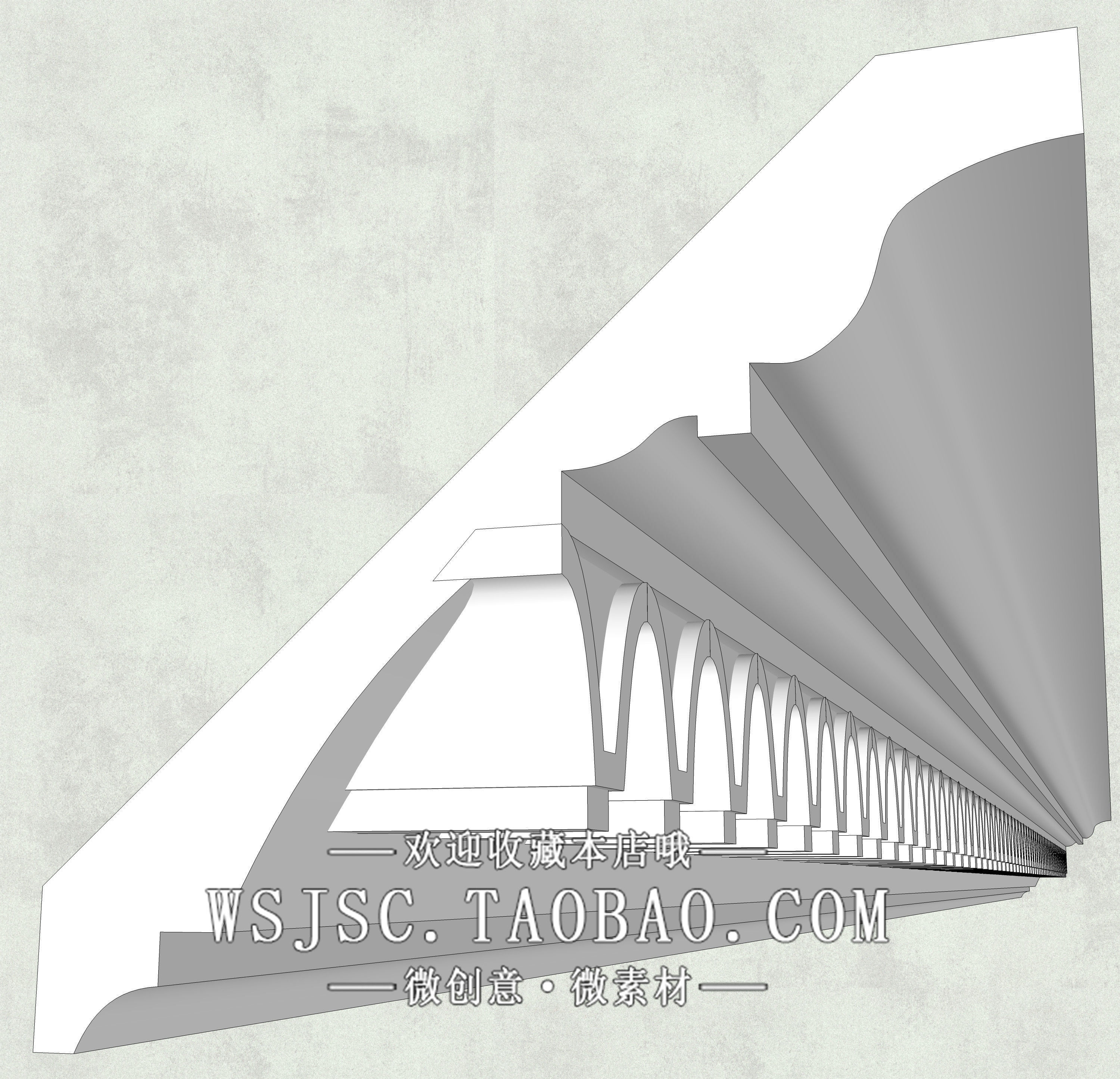 detail arch classical 2D 3D free 3D model | CGTrader