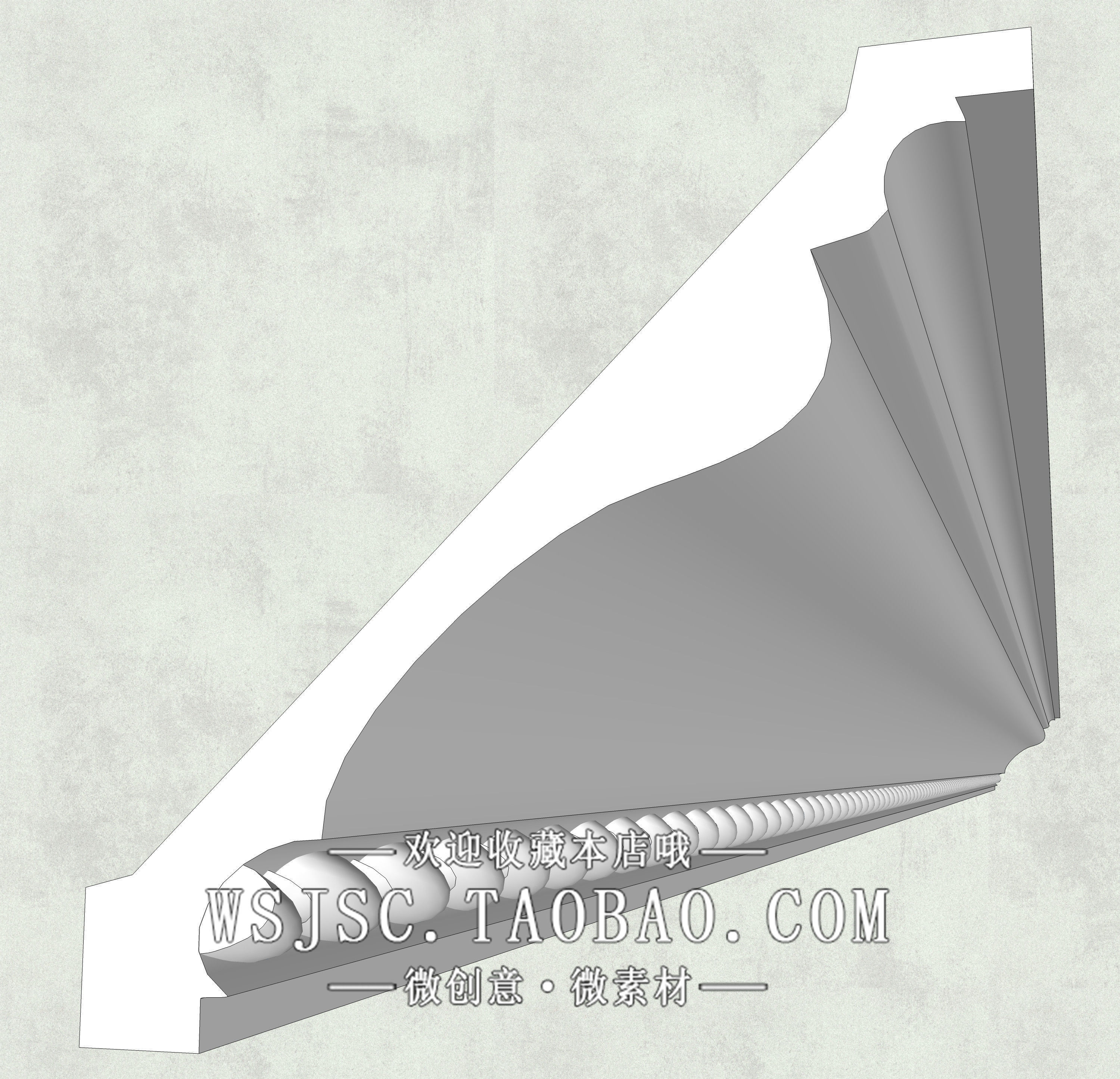 detail arch classical 2D 3D free 3D model | CGTrader