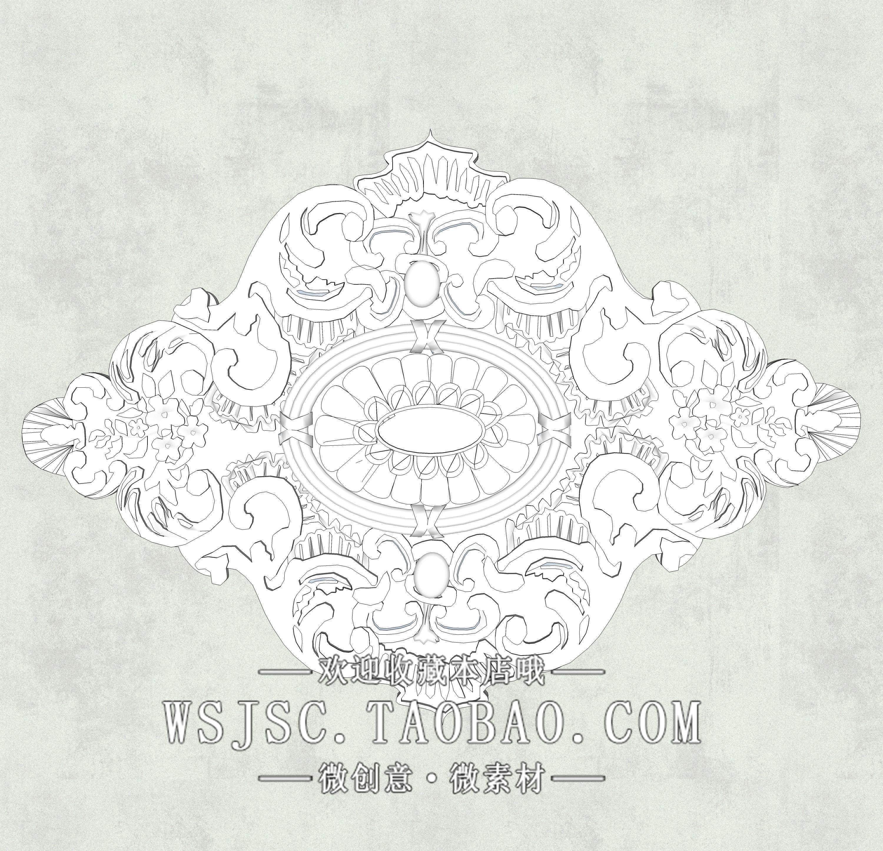 detail arch classical 2D 3D free 3D model | CGTrader