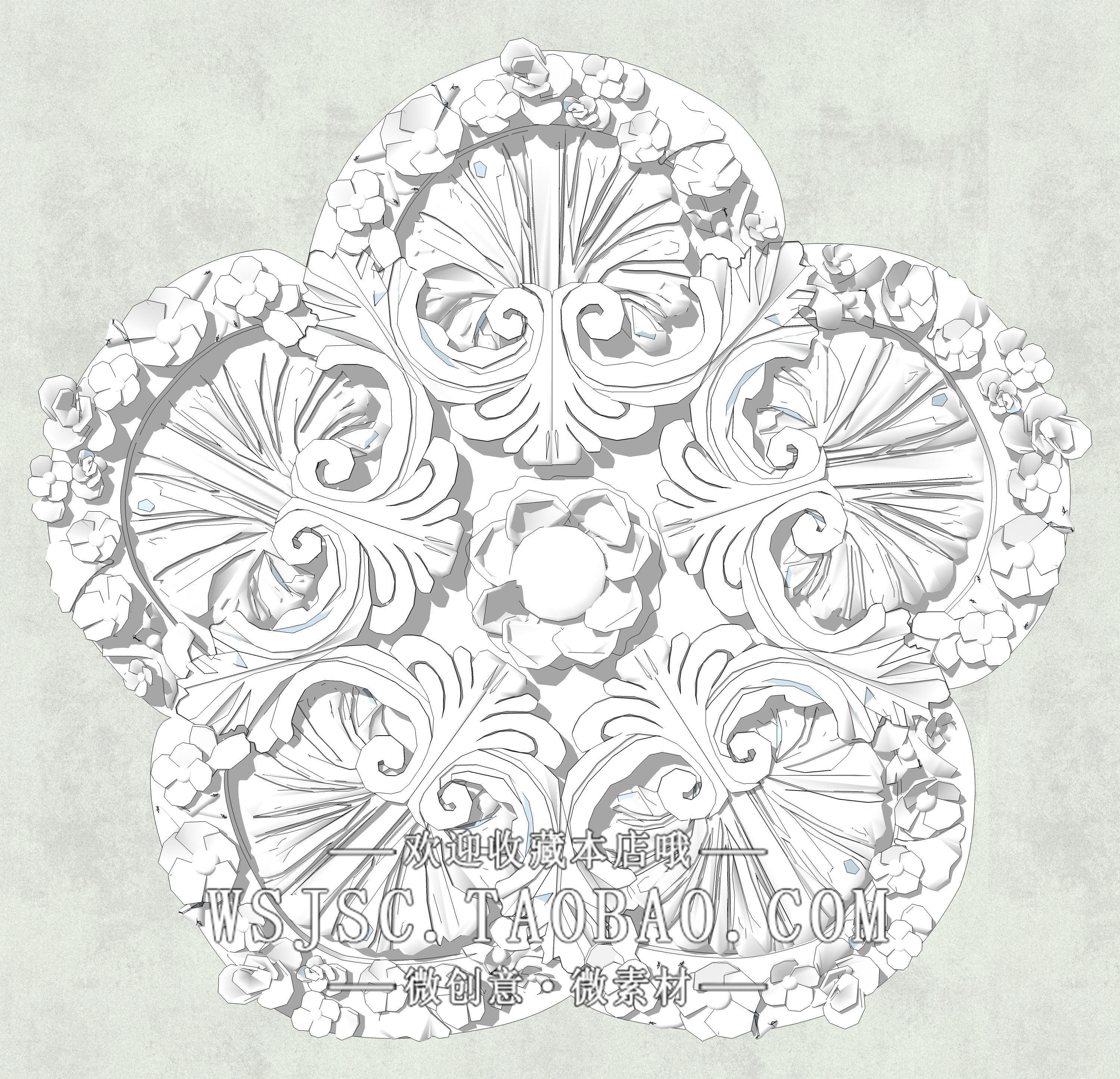 detail arch classical 2D 3D free 3D model | CGTrader