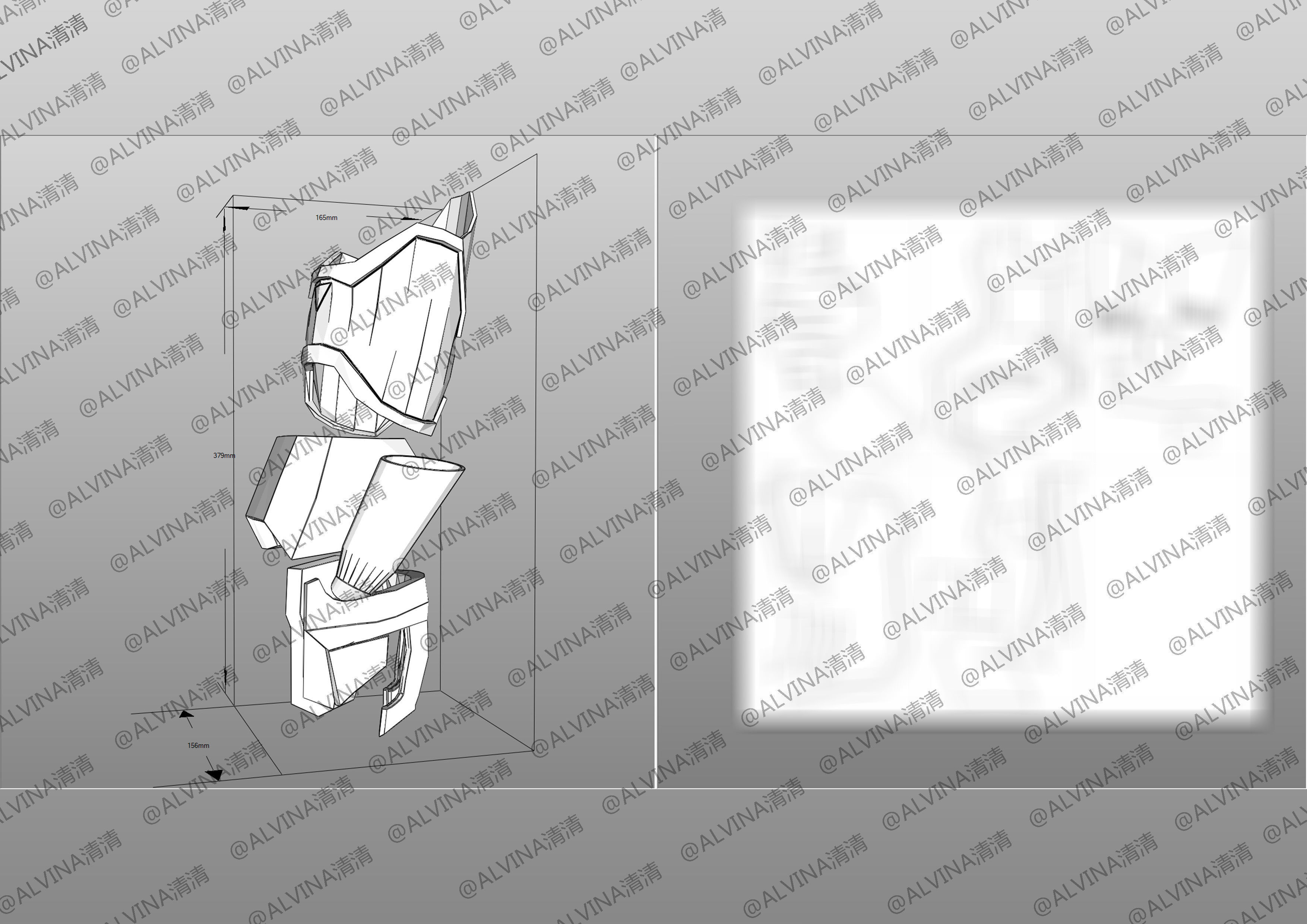 3D model Kamen Rider Geats MK2 Armor - DIY Cosplay Pepakura Foam ...