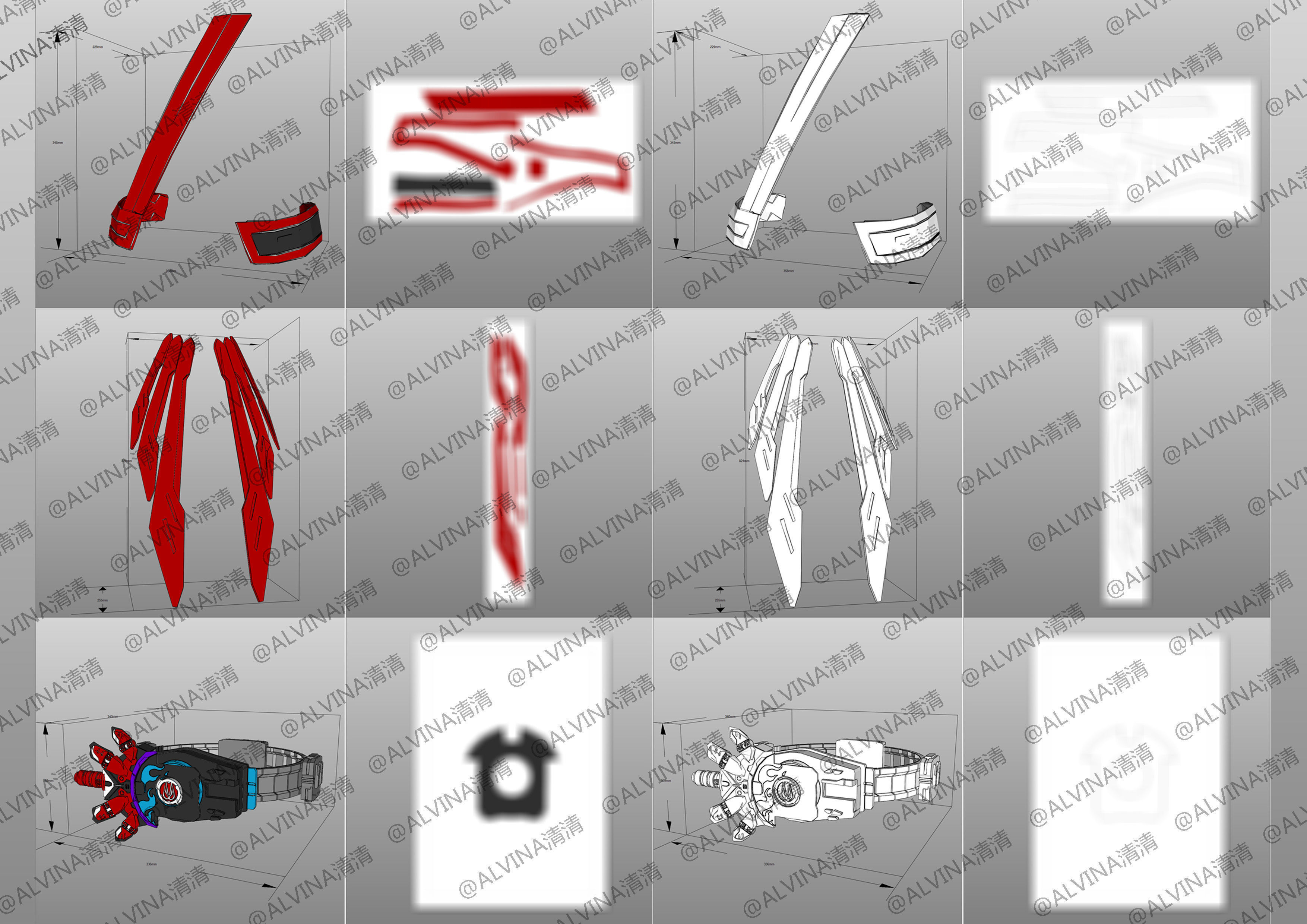 3D model Kamen Rider Geats MK2 Armor - DIY Cosplay Pepakura Foam ...