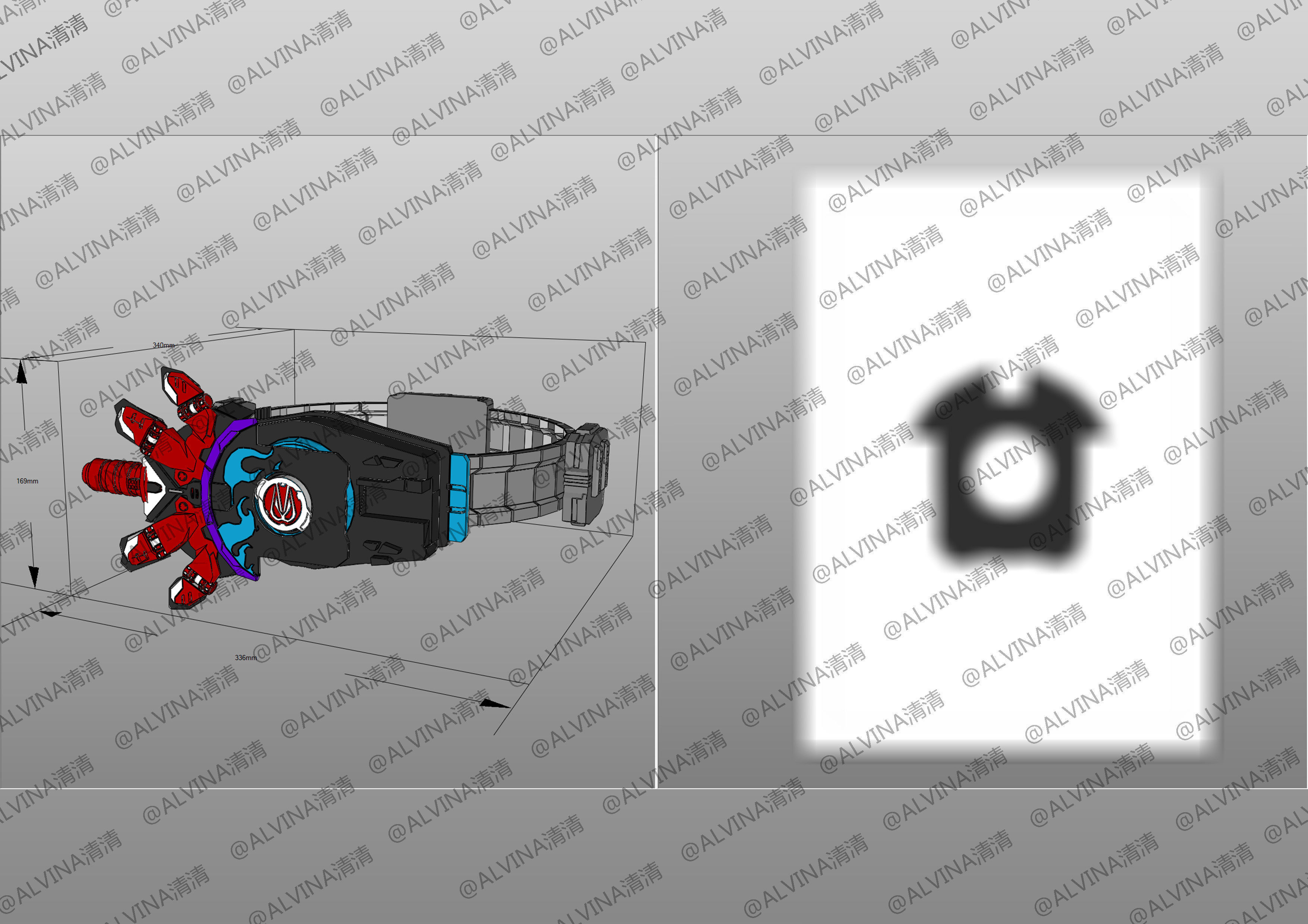 3D model Kamen Rider Geats MK2 Armor - DIY Cosplay Pepakura Foam ...