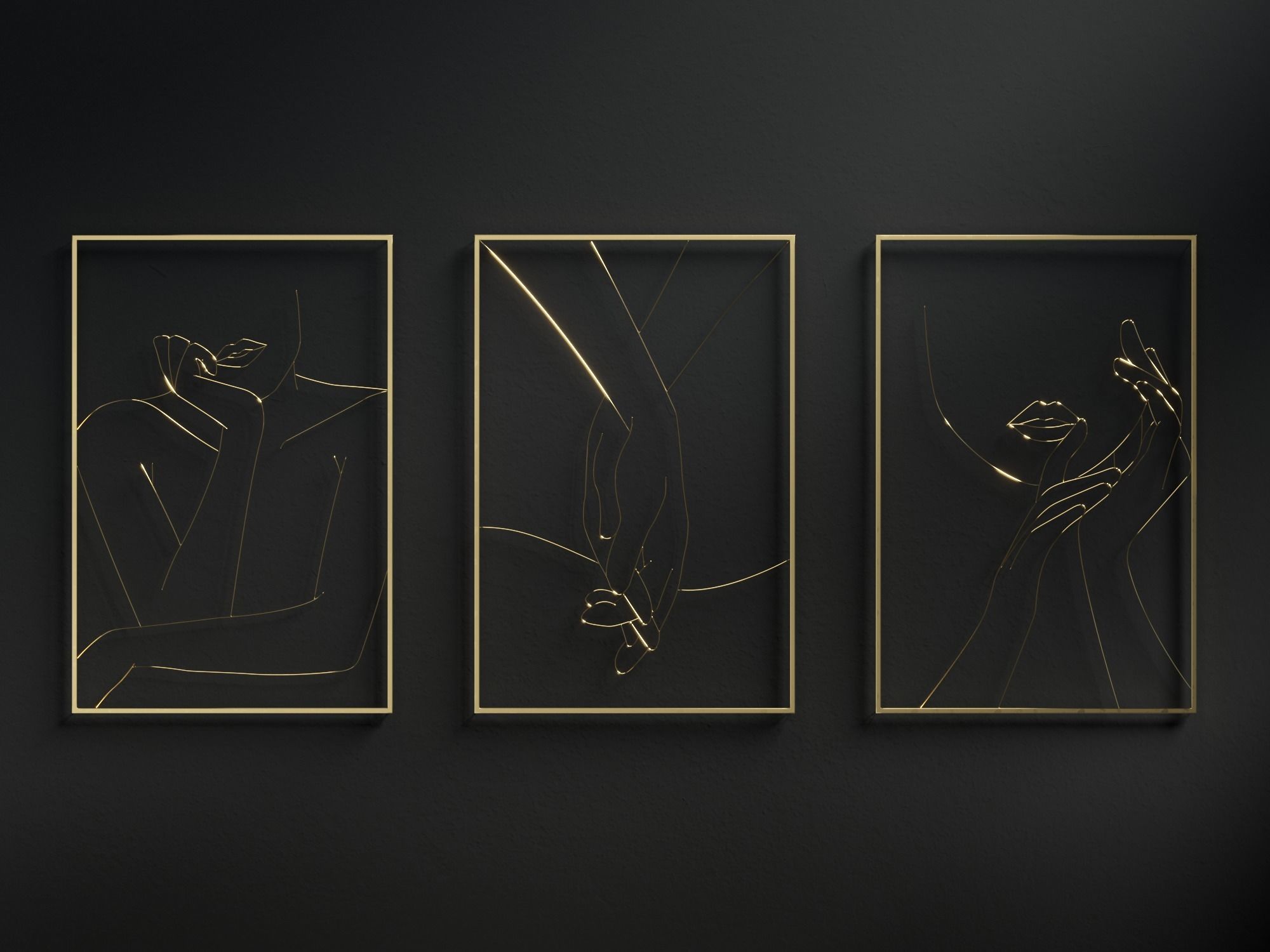 Minimalist Female Body Decor free 3D model | CGTrader