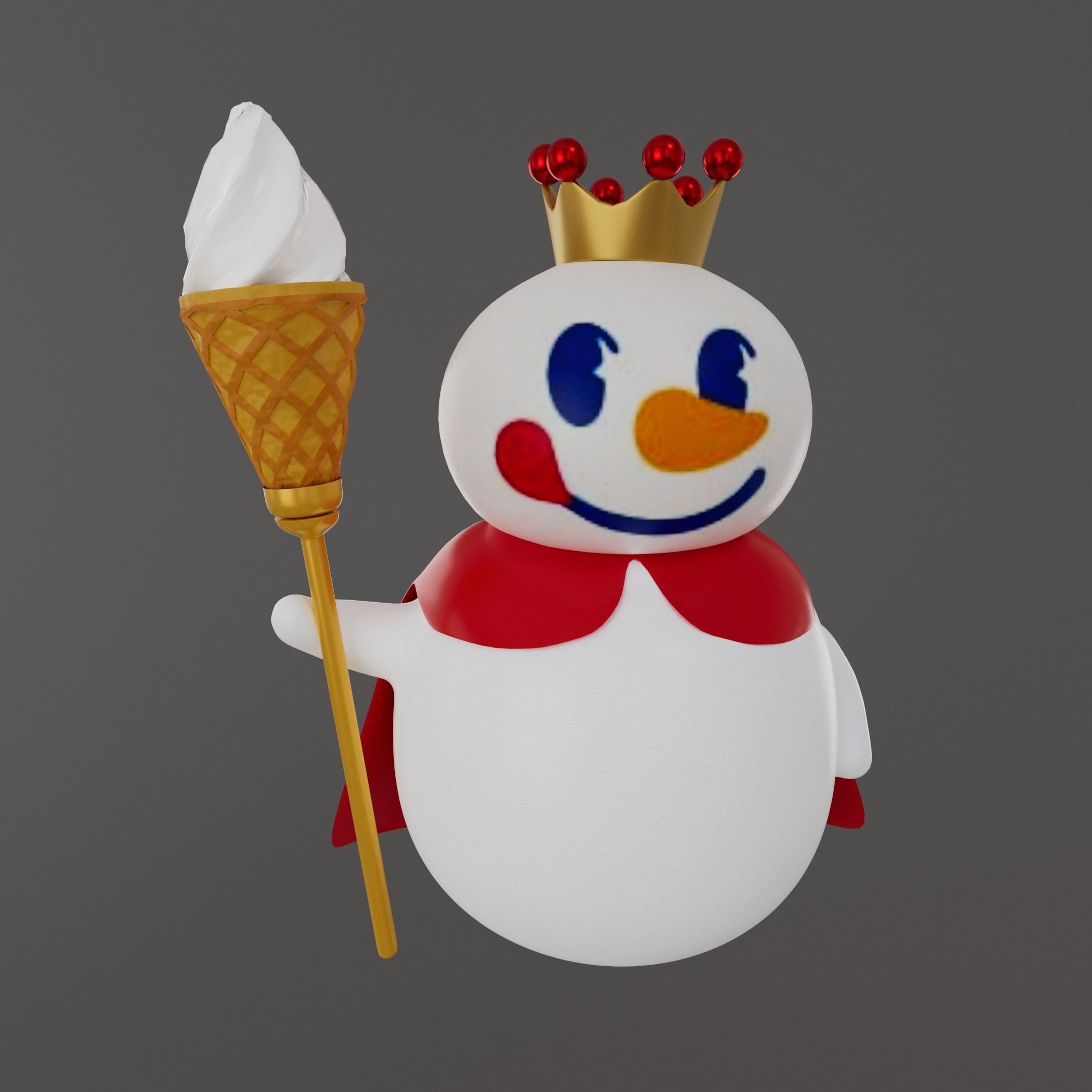 Mixue Snowman 3d Model - Fan art 3D model | CGTrader
