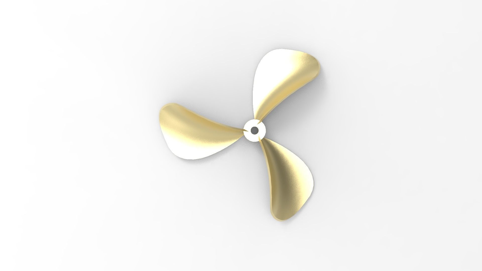 Ship Propeller 3 Blade 3D model 3D printable | CGTrader