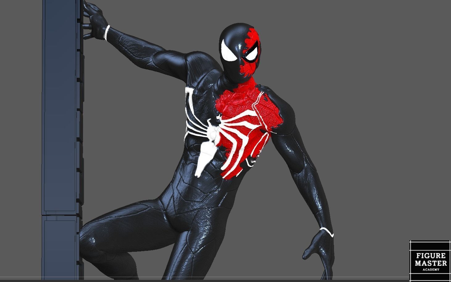 SPIDERMAN SYMBIOTE BLACK SUIT pose SPIDER MAN 2 PS 3D model 3D ...