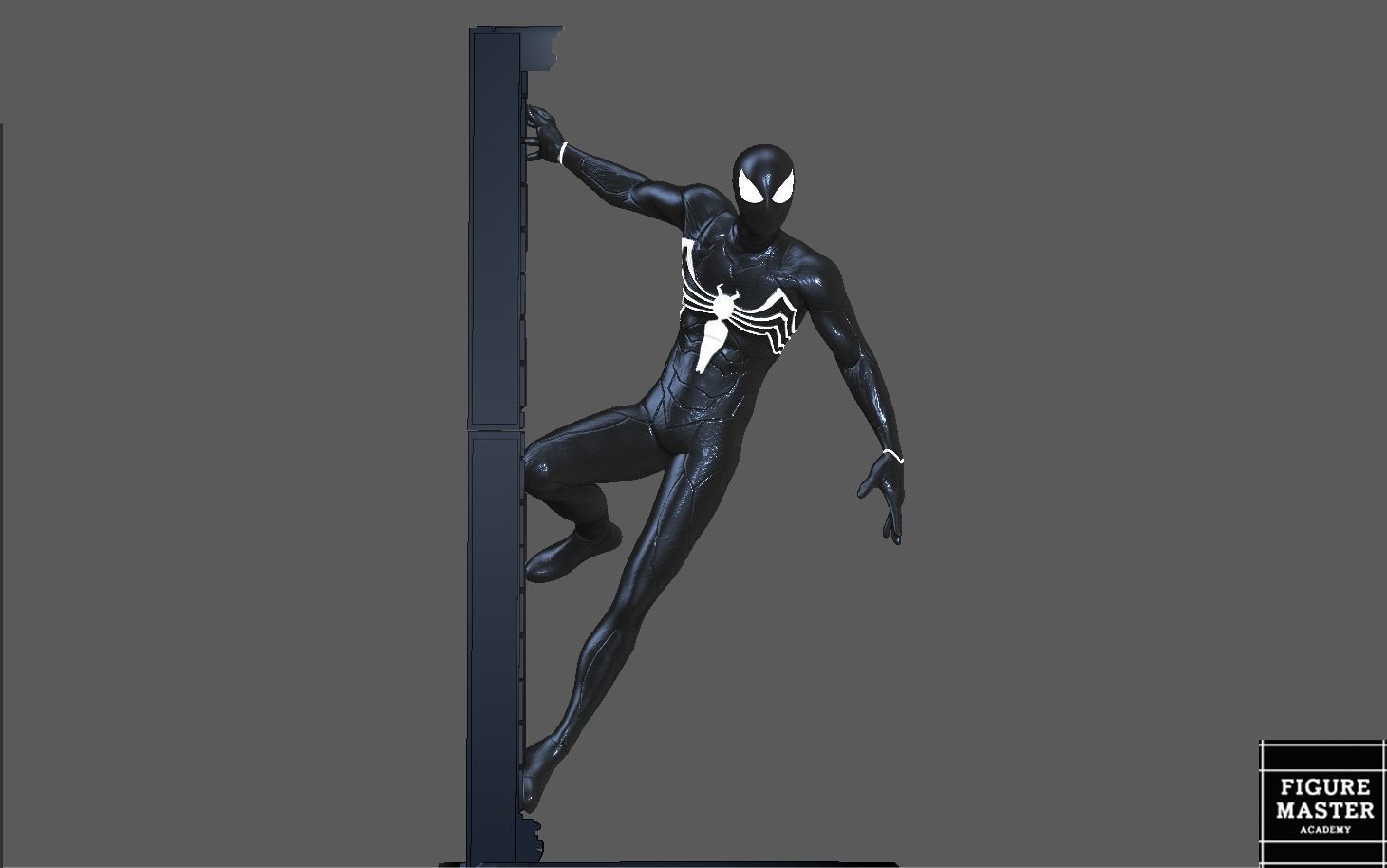 SPIDERMAN SYMBIOTE BLACK SUIT pose SPIDER MAN 2 PS 3D model 3D ...