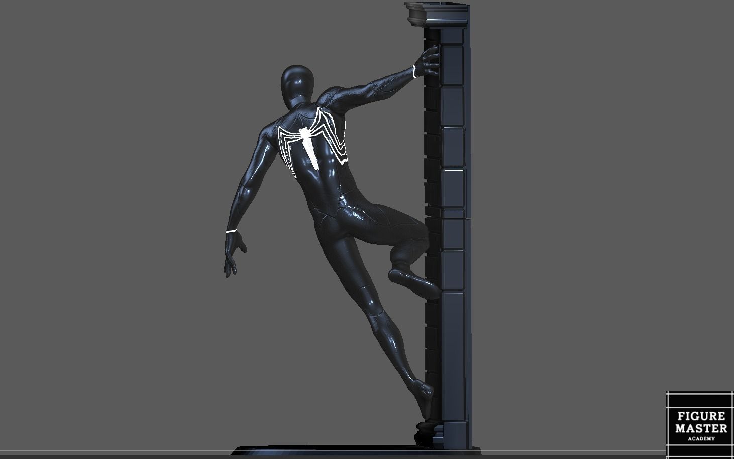 SPIDERMAN SYMBIOTE BLACK SUIT pose SPIDER MAN 2 PS 3D model 3D ...