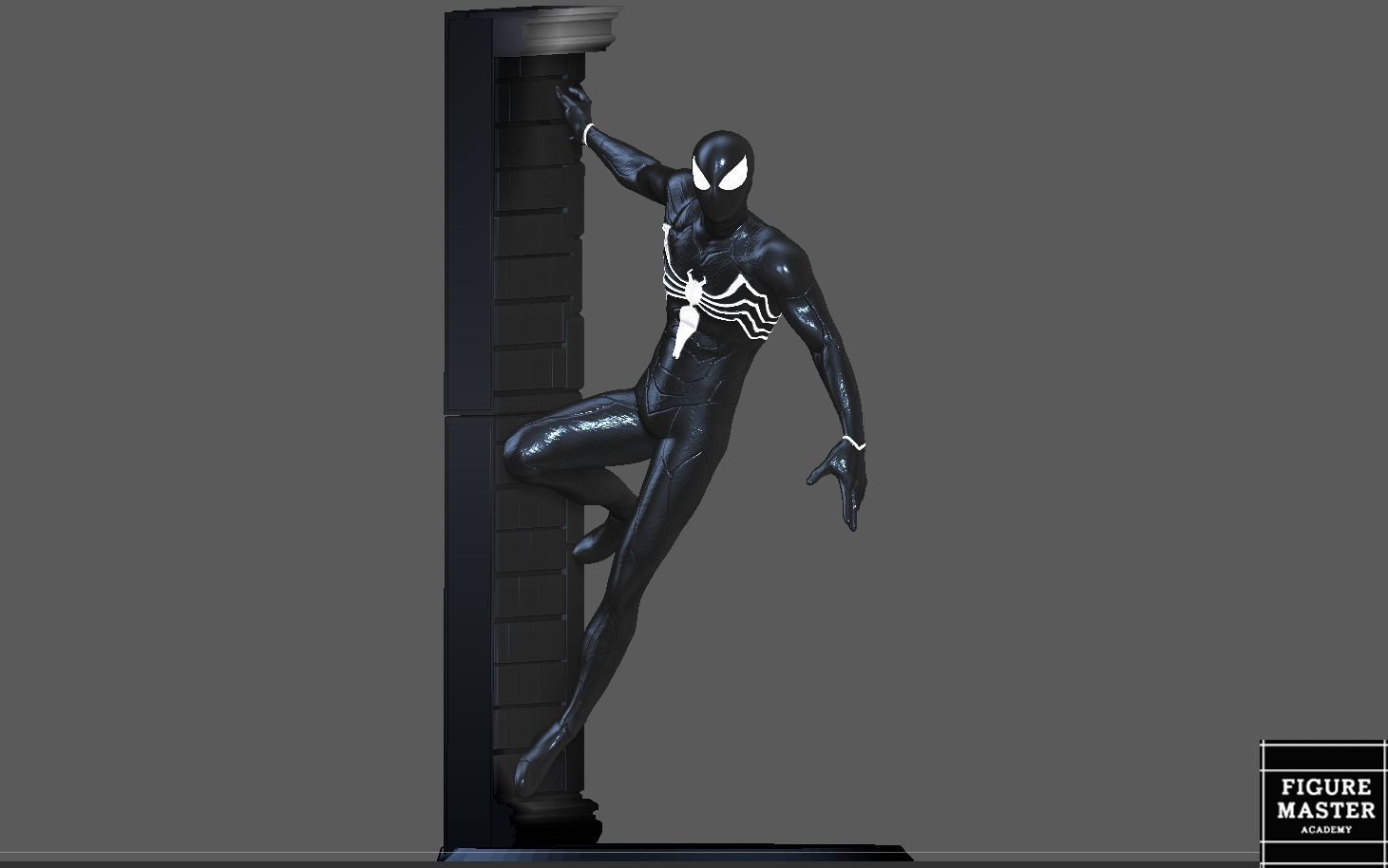 SPIDERMAN SYMBIOTE BLACK SUIT pose SPIDER MAN 2 PS 3D model 3D ...