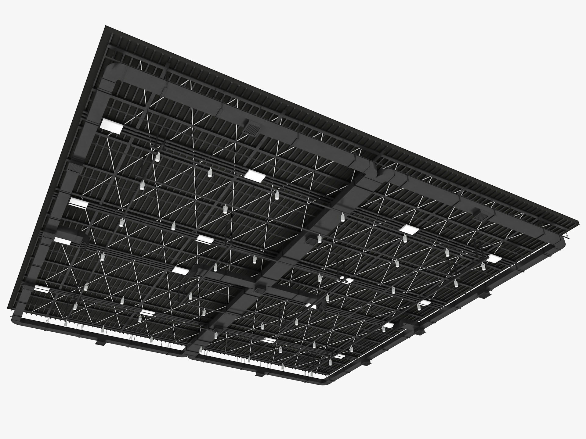 Ceiling Ventilation Pipes 7 3D model | CGTrader