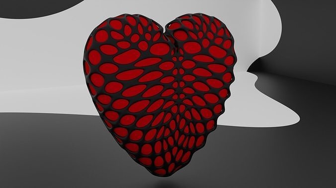 Cobweb heart 3D model | CGTrader