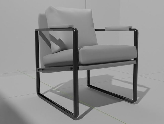 comfy lounge chair free 3D model | CGTrader