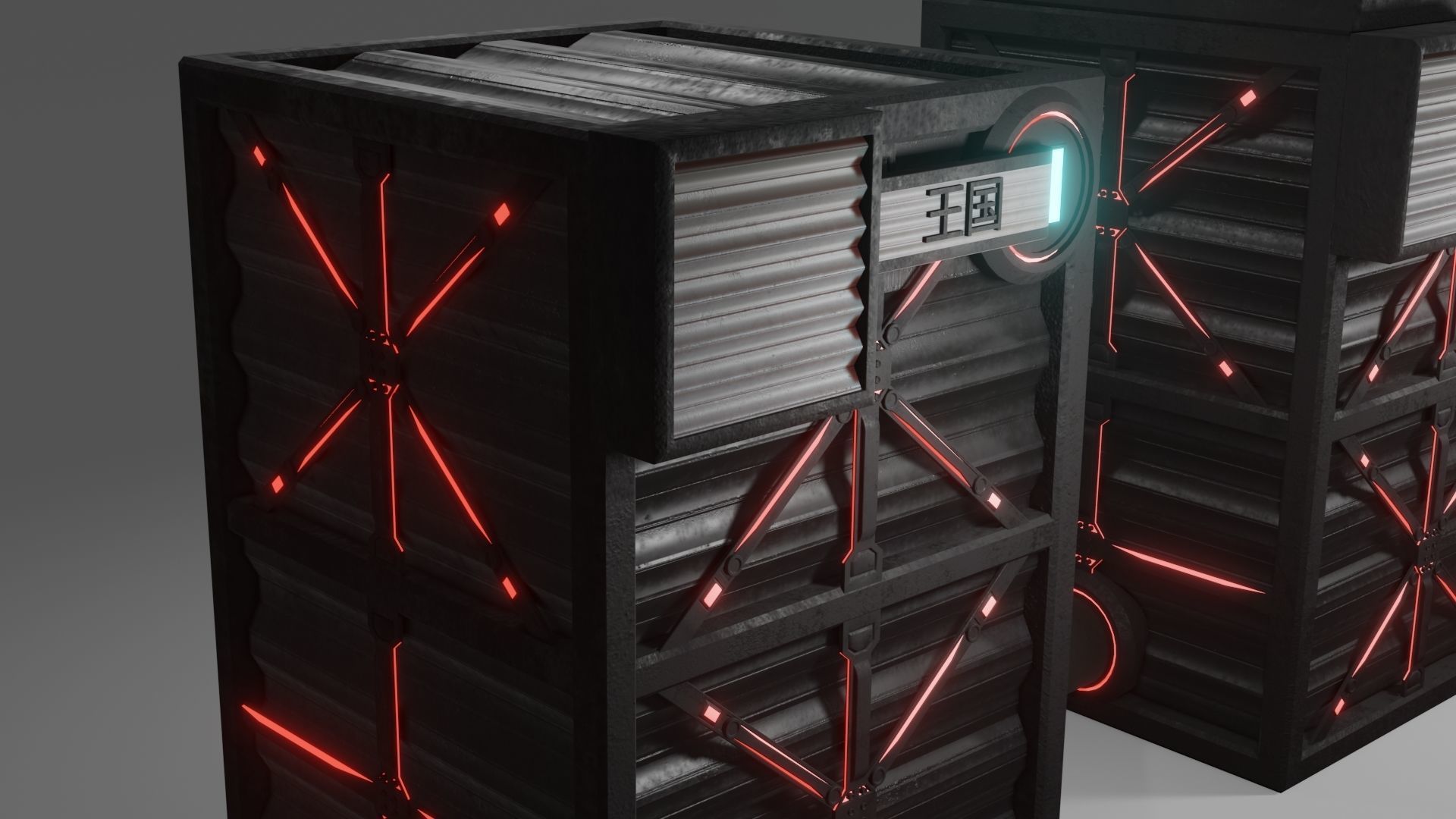 3D model tech box model for in game asset VR / AR / low-poly | CGTrader