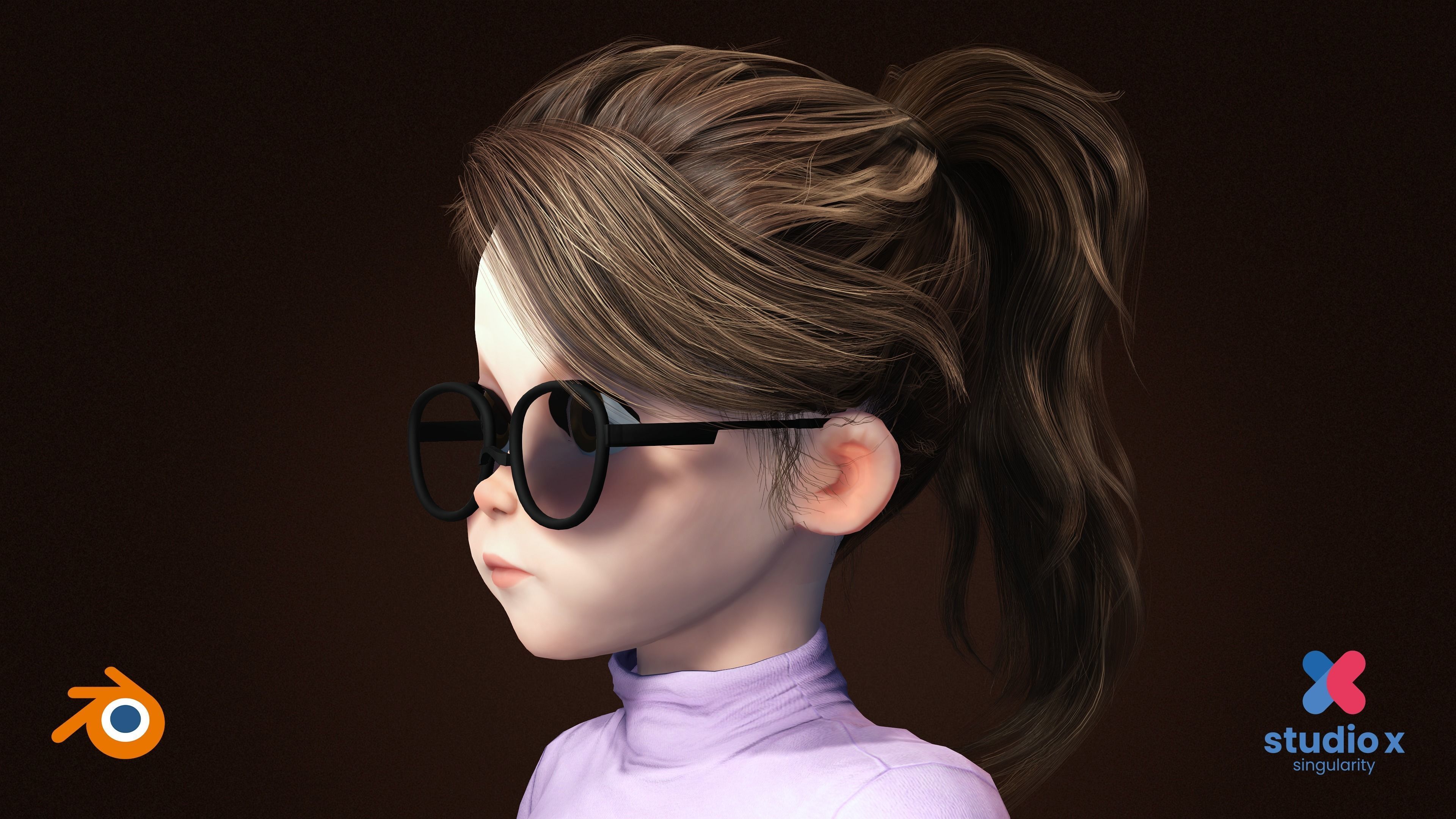 3D model Stylized Female 3D Character VR / AR / low-poly | CGTrader